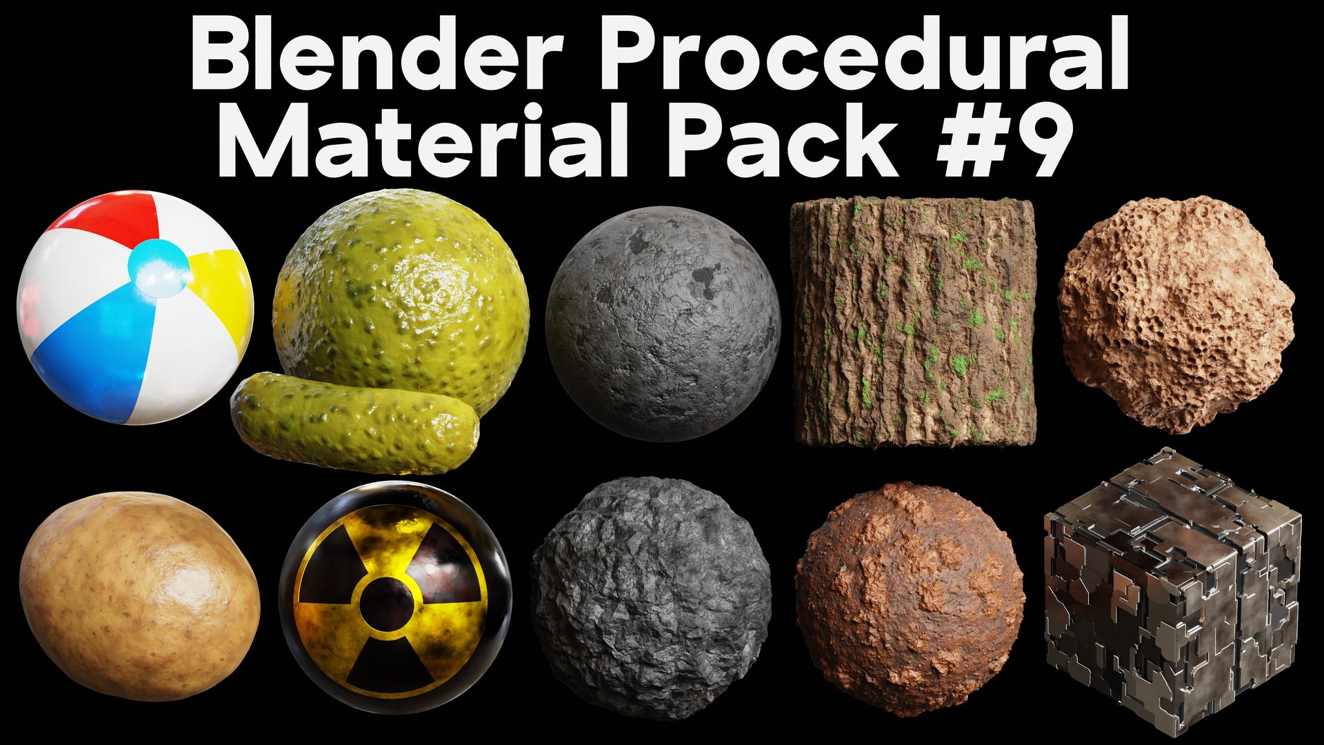 Blender Procedural Material Pack 9 3D - TurboSquid 1945057