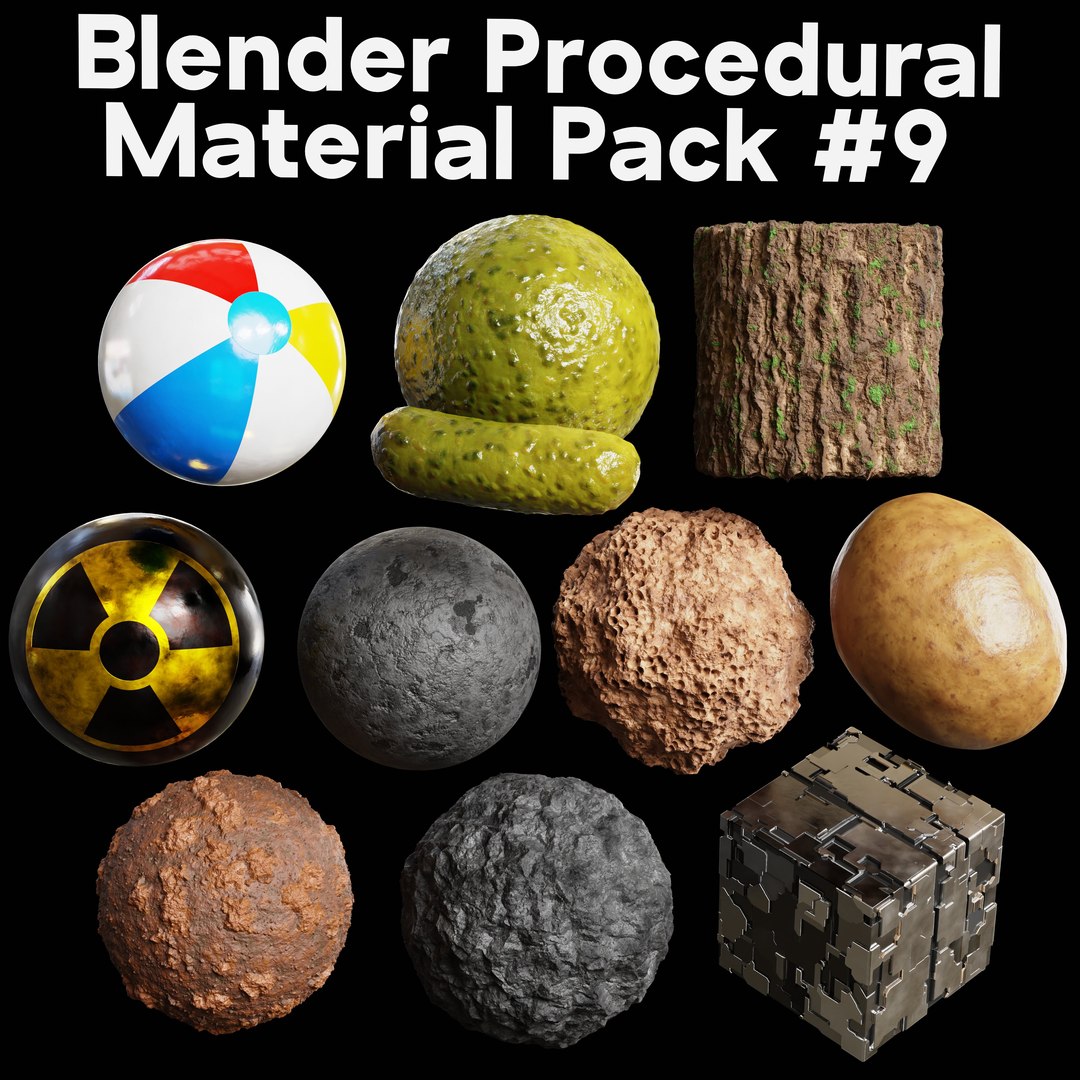 Blender Procedural Material Pack 9 3D - TurboSquid 1945057
