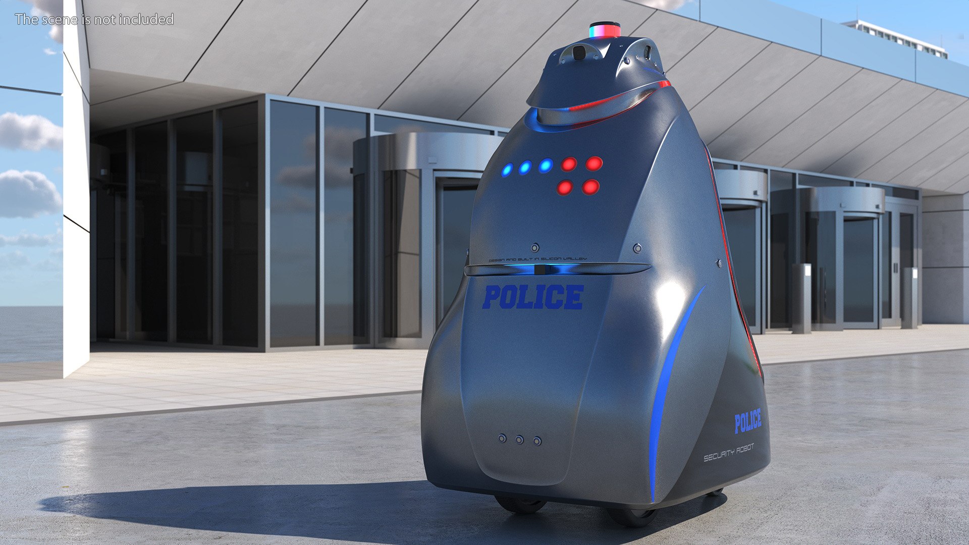 3D K5 Autonomous Security Robot Grey Model - TurboSquid 2168227