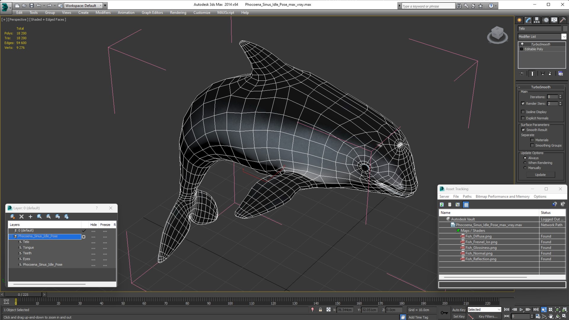 Phocoena Sinus Idle Pose 3D Model - TurboSquid 2157040