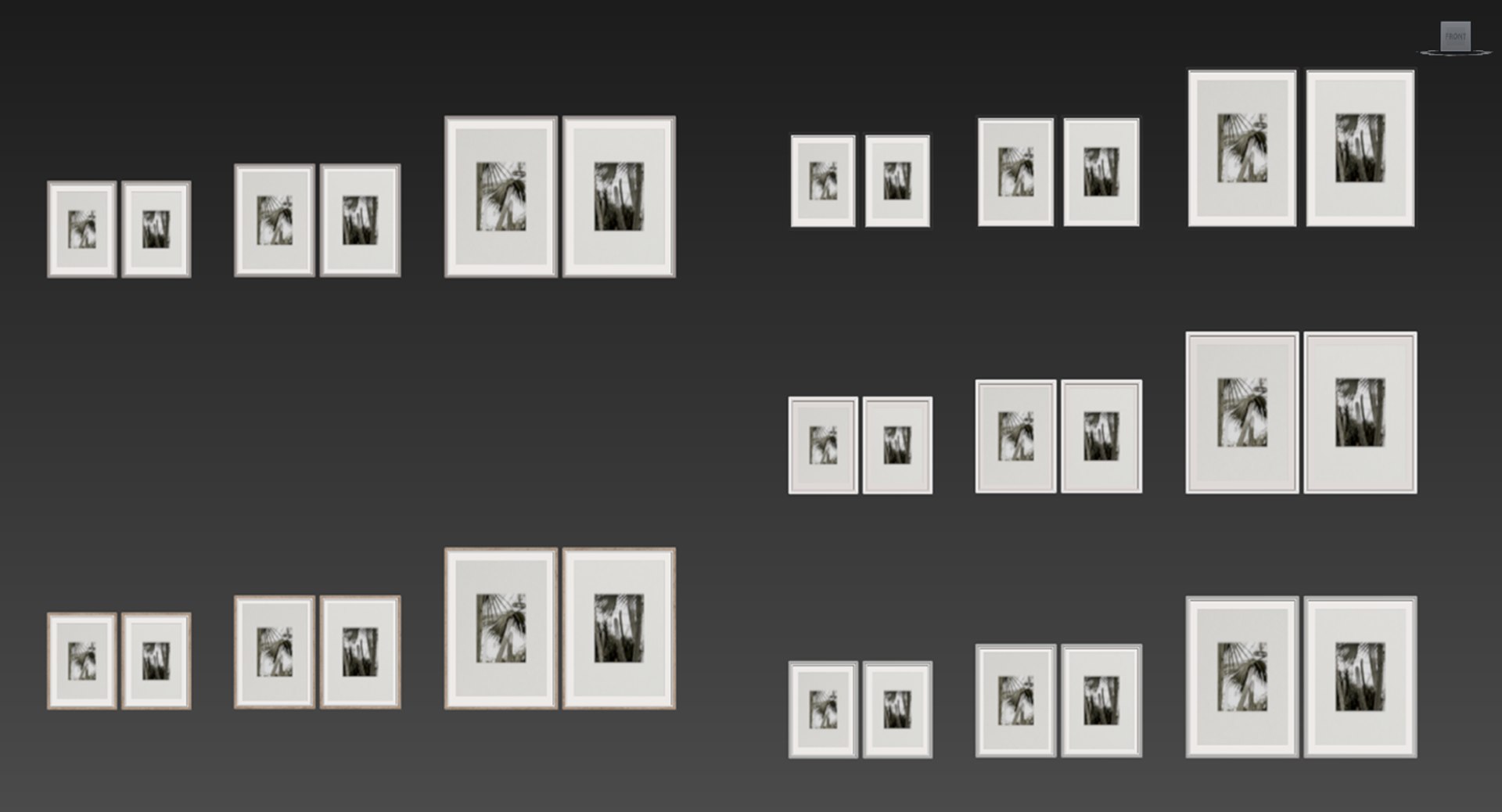 Picture Frames Set-283 3D Model - TurboSquid 1808525