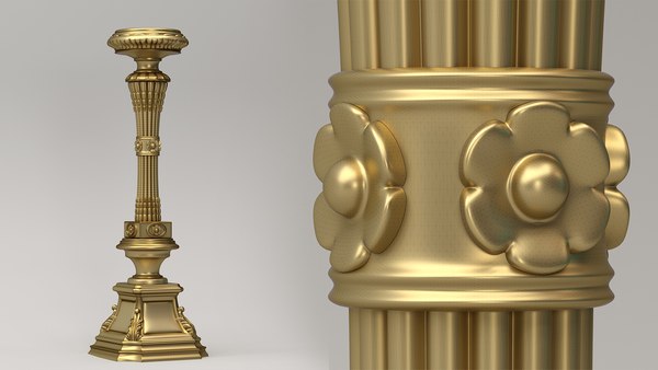 3D Carved Column model - TurboSquid 1726230