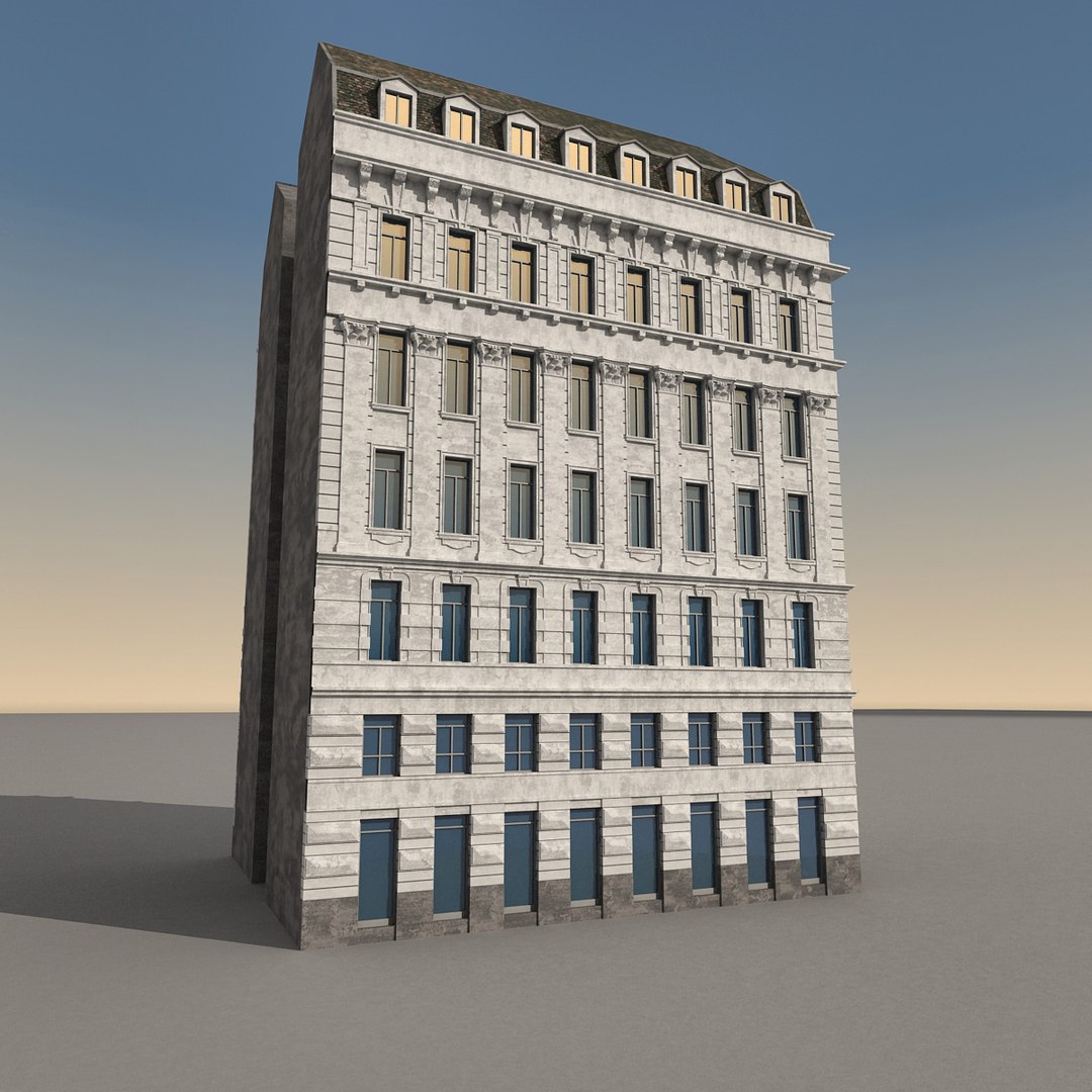 European Europe Building 3d Model