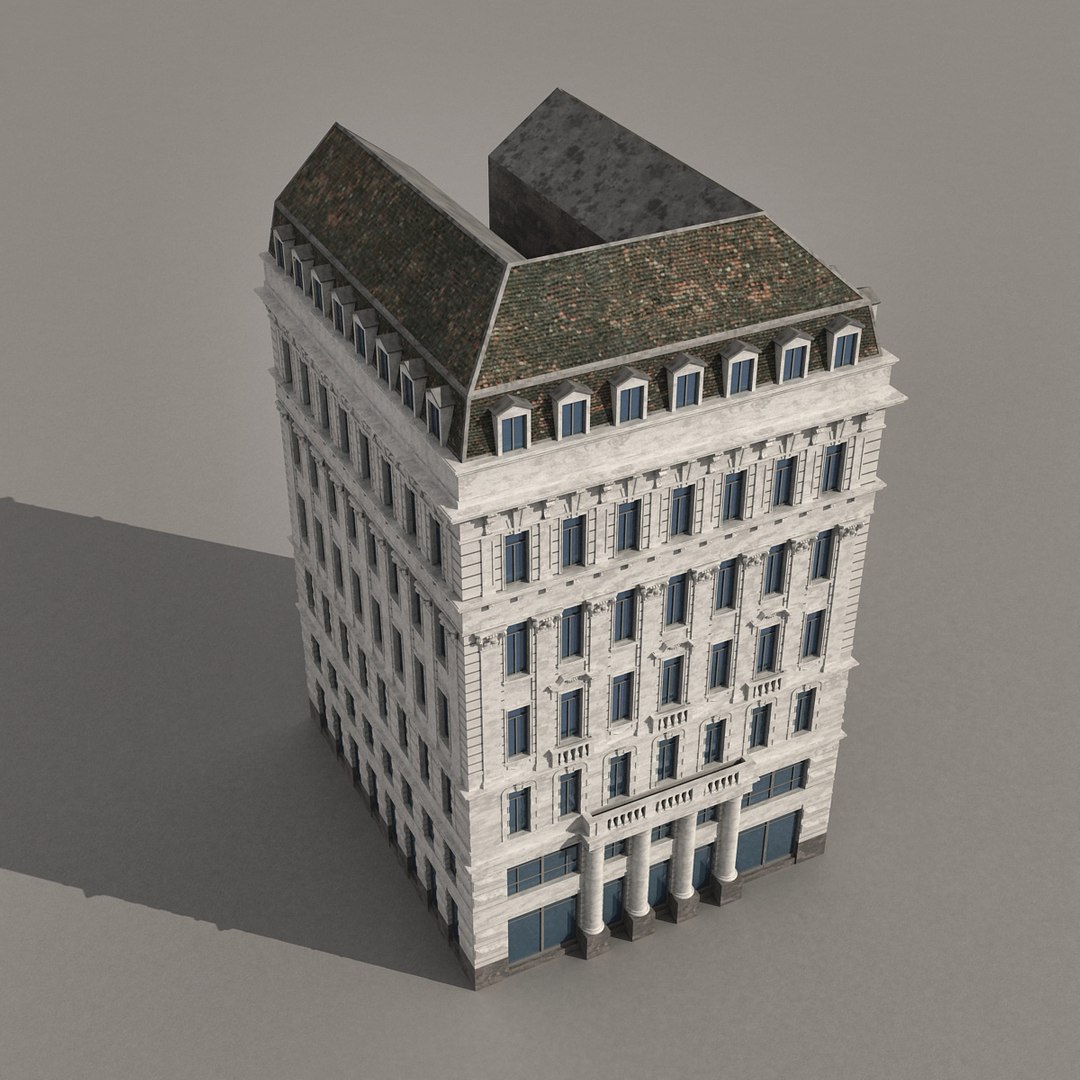 European Europe Building 3d Model