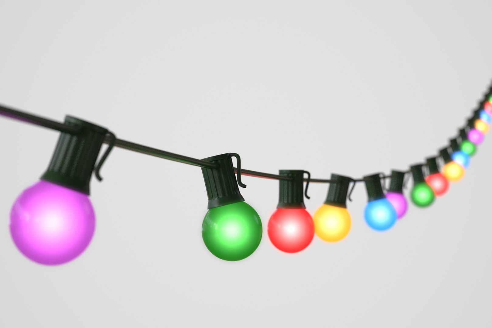 3D String Christmas Lights V8 - TurboSquid 1484499