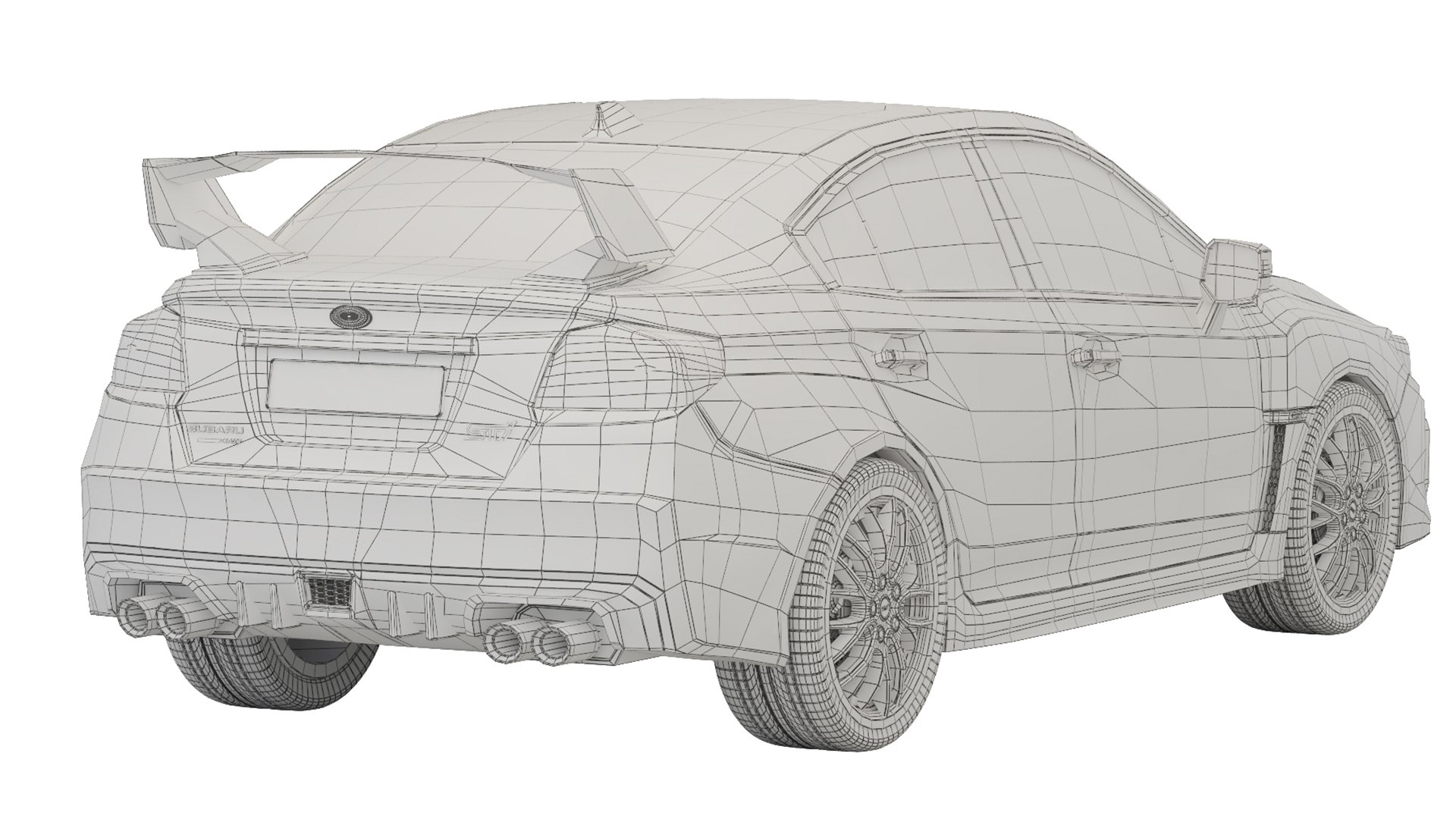 3D Model Subaru WRX STI 2019 - TurboSquid 1895382