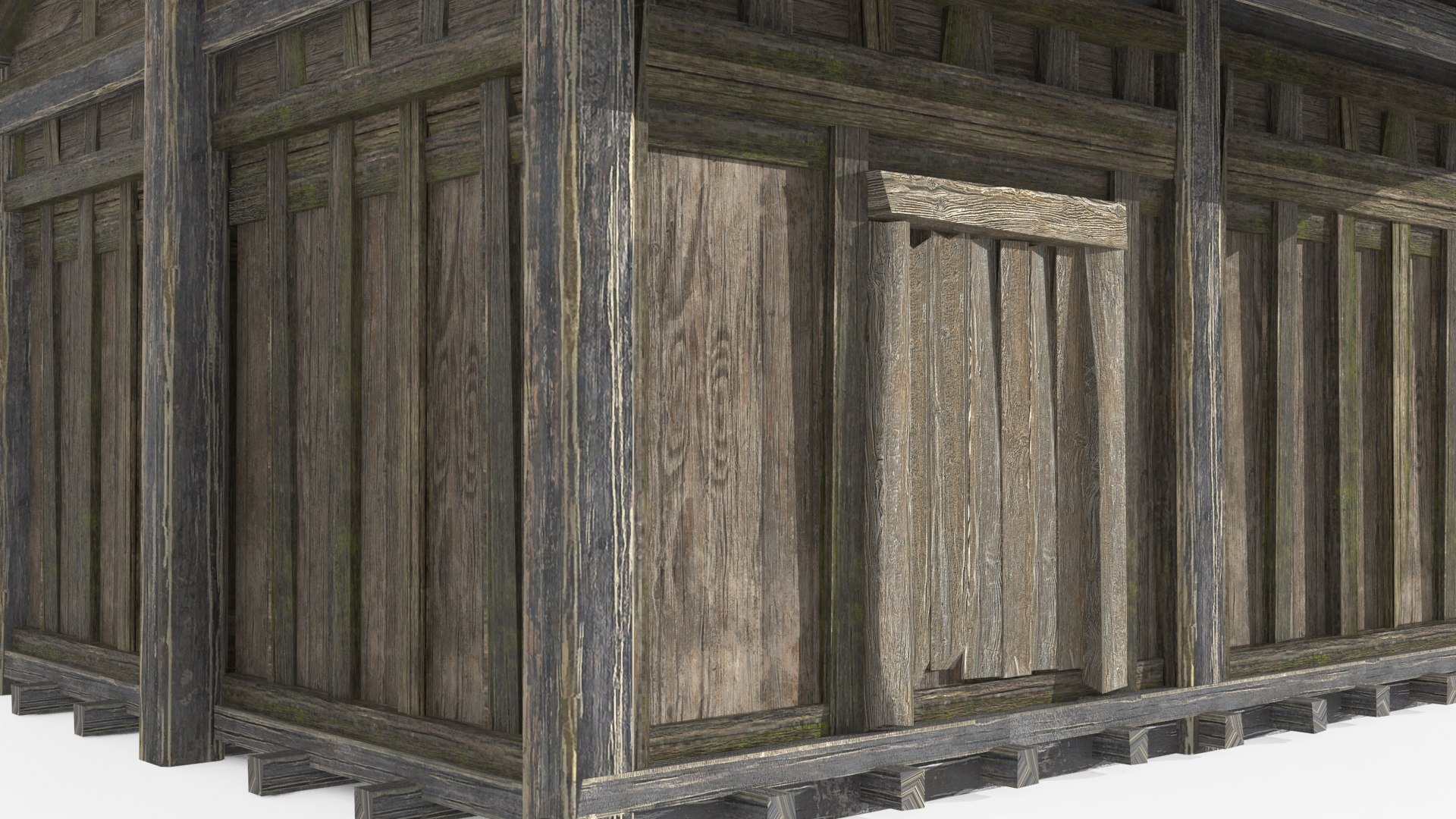 Ancient Architectural Log Cabins In Asia 3D Model - TurboSquid 2028266