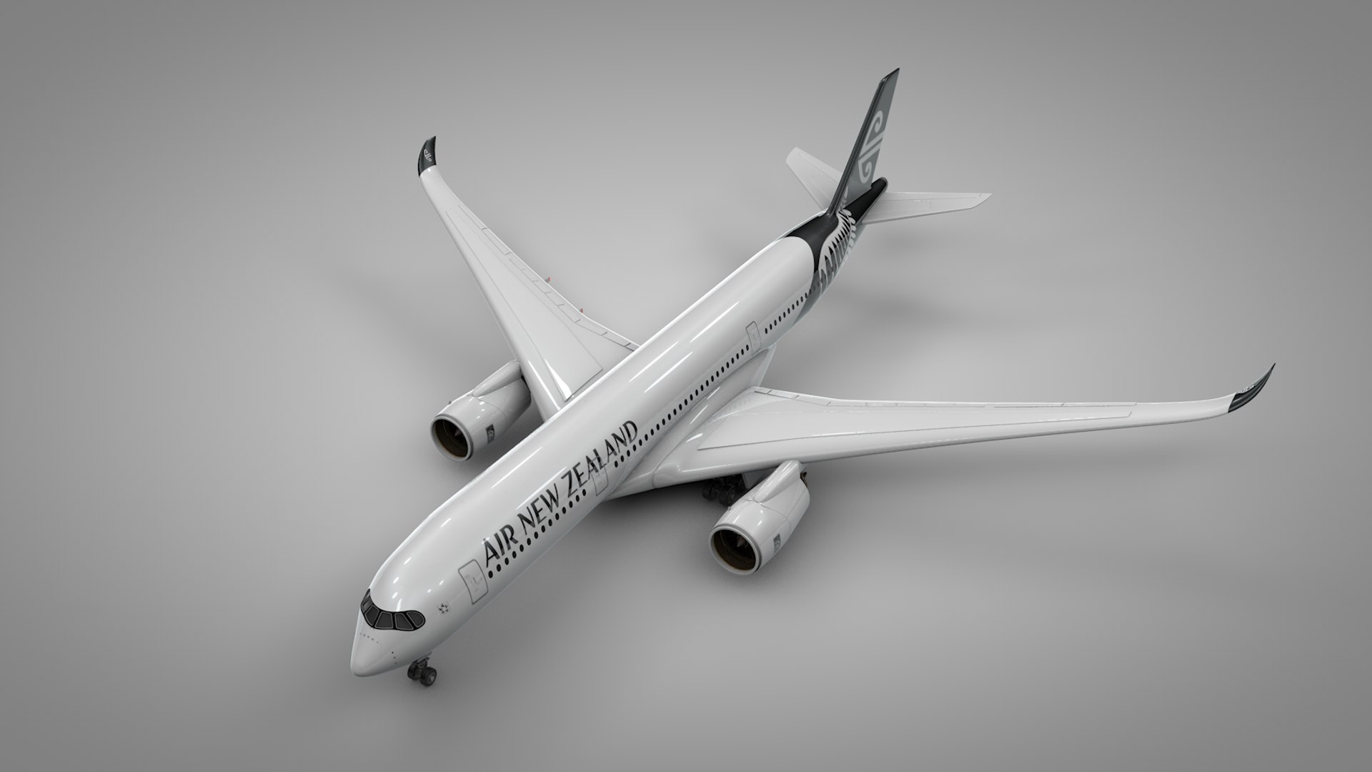 3D Model Airbus A350-900 Air New - TurboSquid 1428587