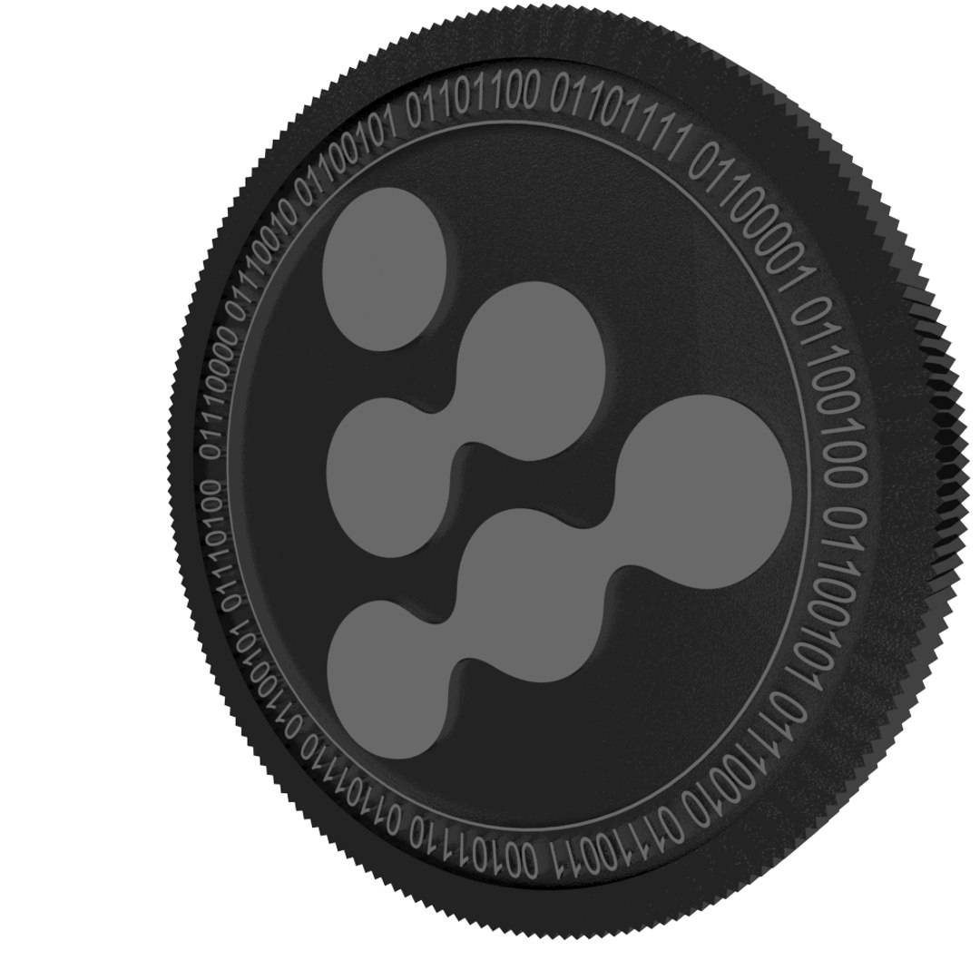 Iexec Rlc Black Coin Model - TurboSquid 1606339