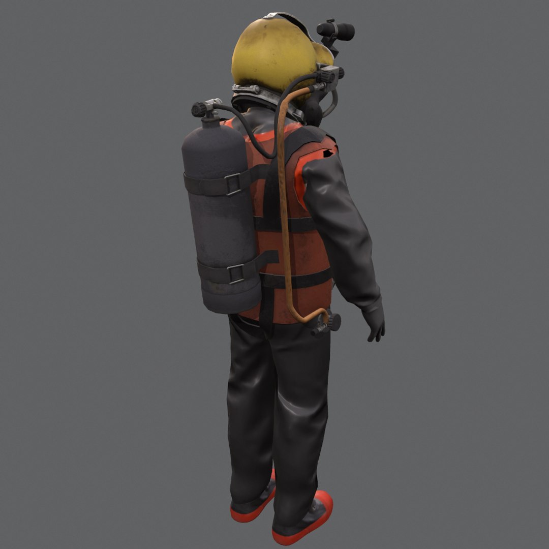 Commercial Diver 3D - TurboSquid 1273524