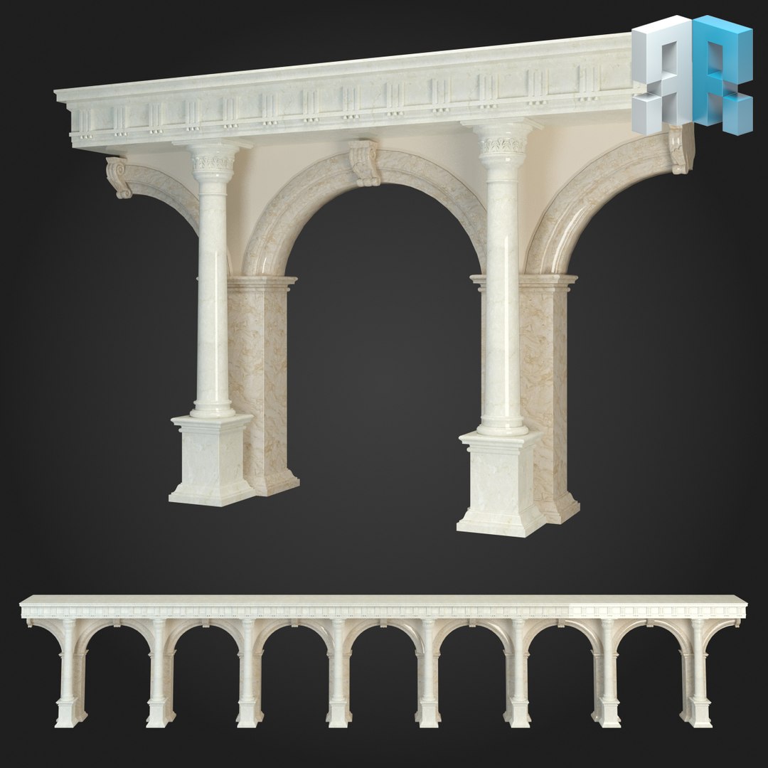 3d architectural modules model