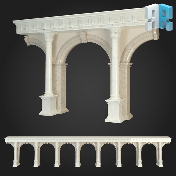 3d architectural modules model