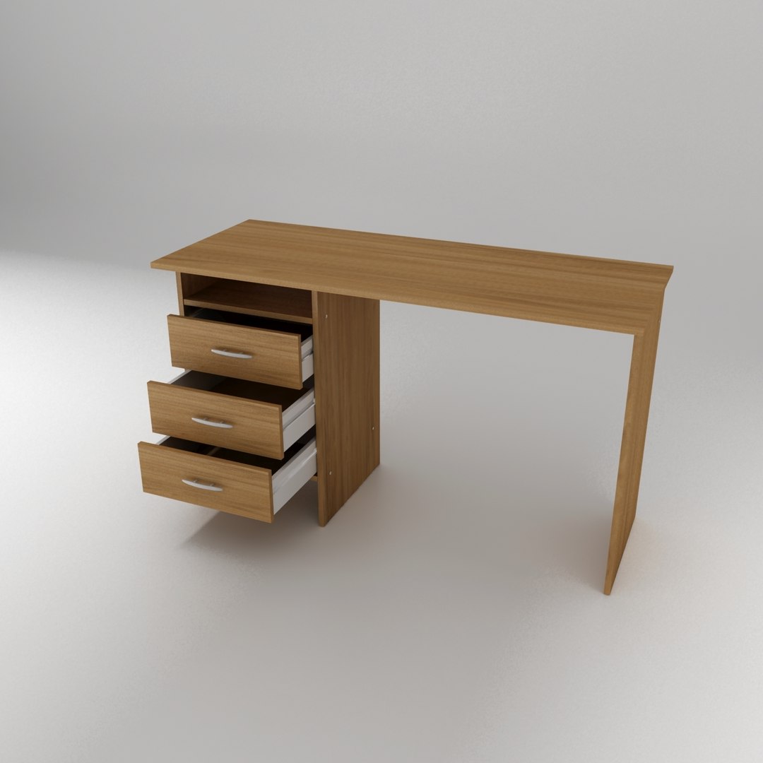 3d model office desk
