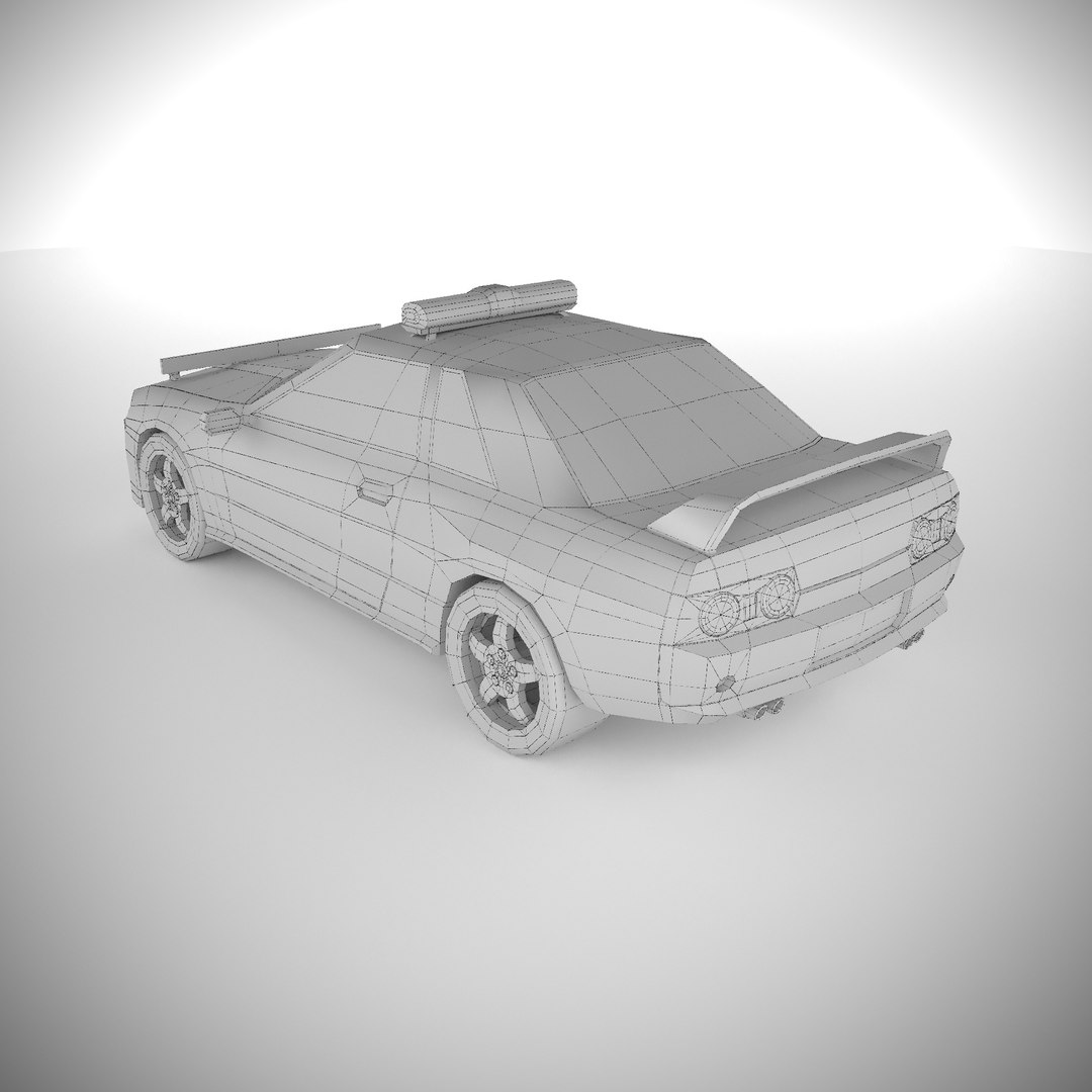 3 Retro Police Cars Model - TurboSquid 1561872