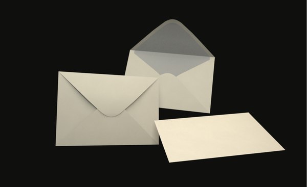 Real envelope 3D - TurboSquid 1332916