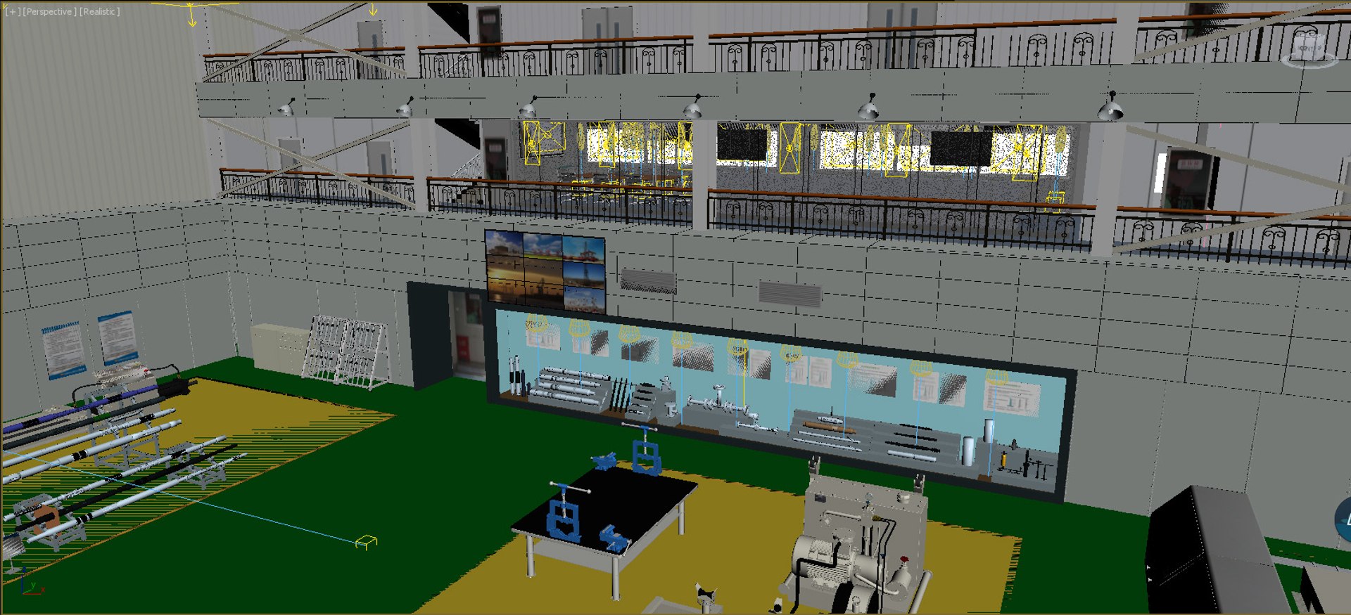 3D Factory Interior Scene Model - TurboSquid 1226509