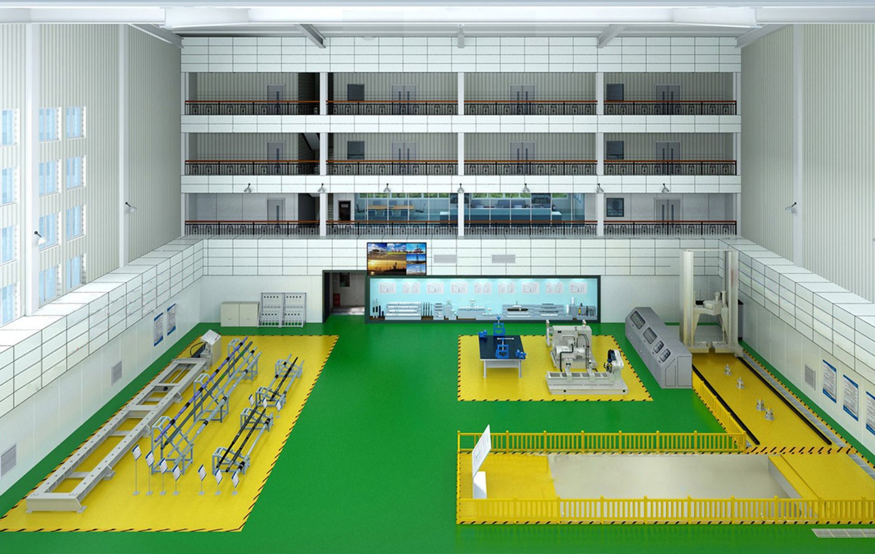 3D Factory Interior Scene Model - TurboSquid 1226509