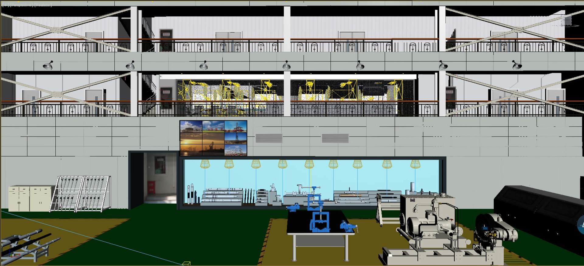 3D Factory Interior Scene Model - TurboSquid 1226509