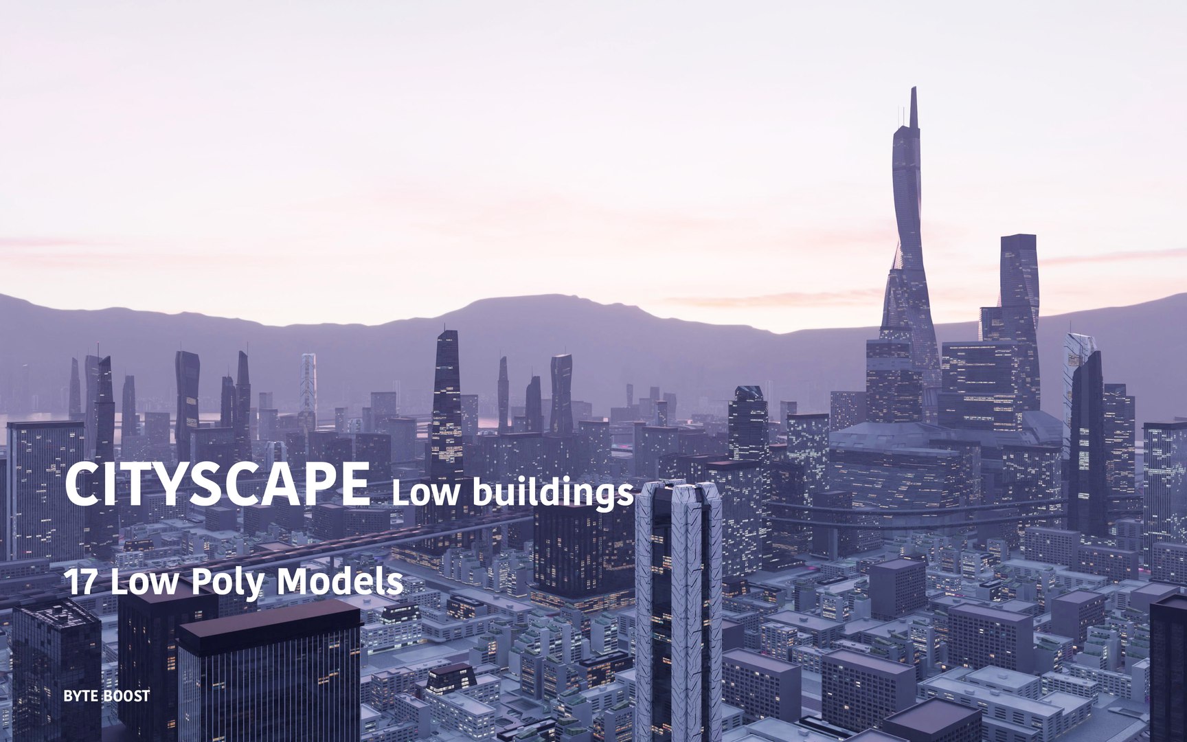 3D Cityscape - Low Buildings - TurboSquid 2066212