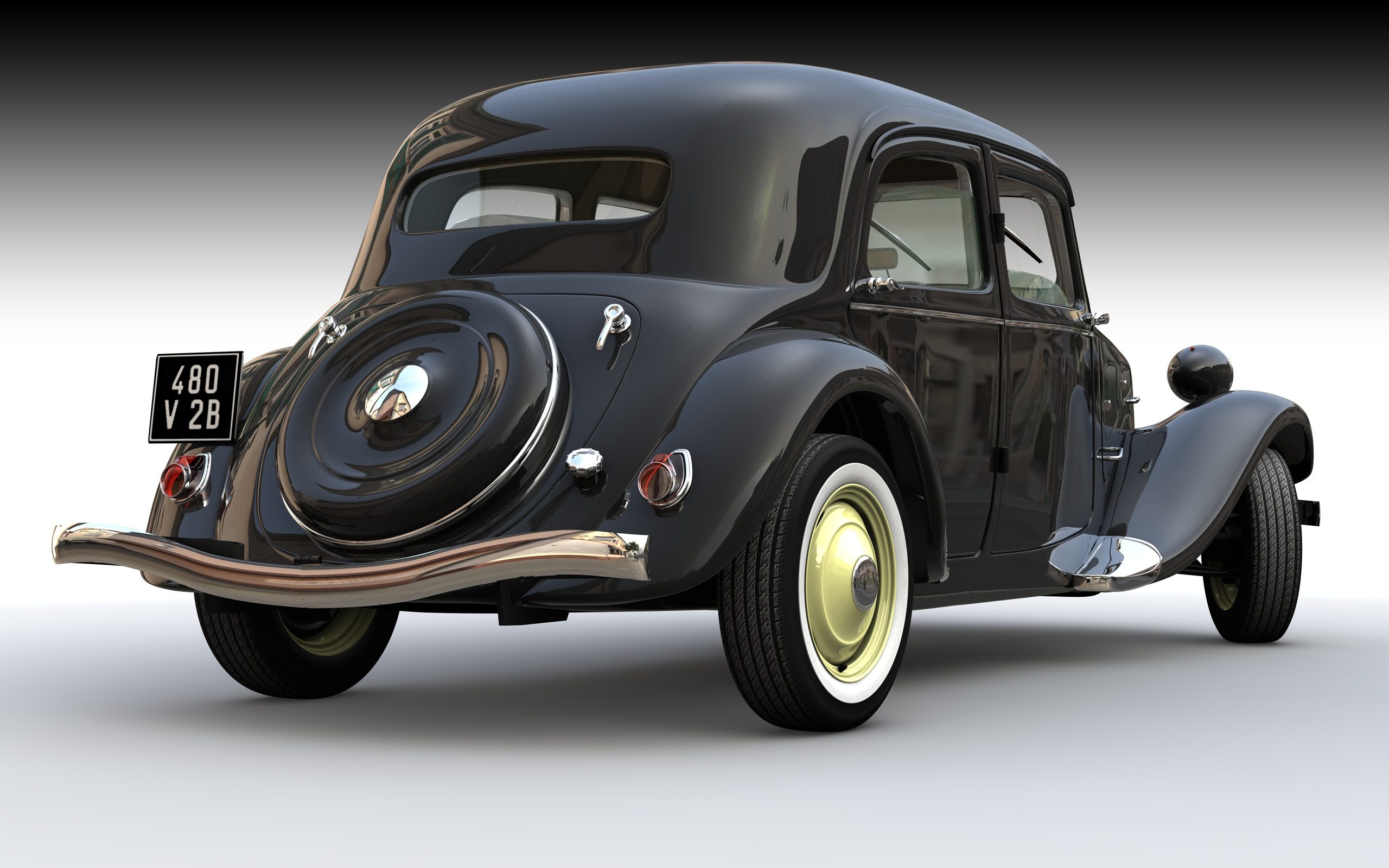 citroen traction avant 3d model