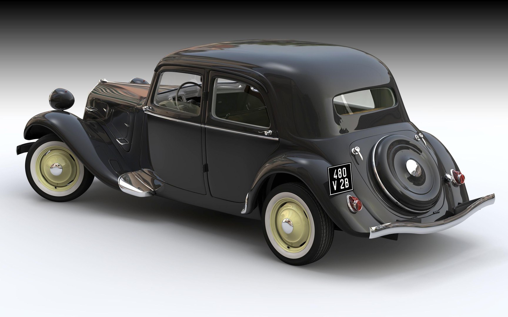 Citroen Traction Avant 3d Model