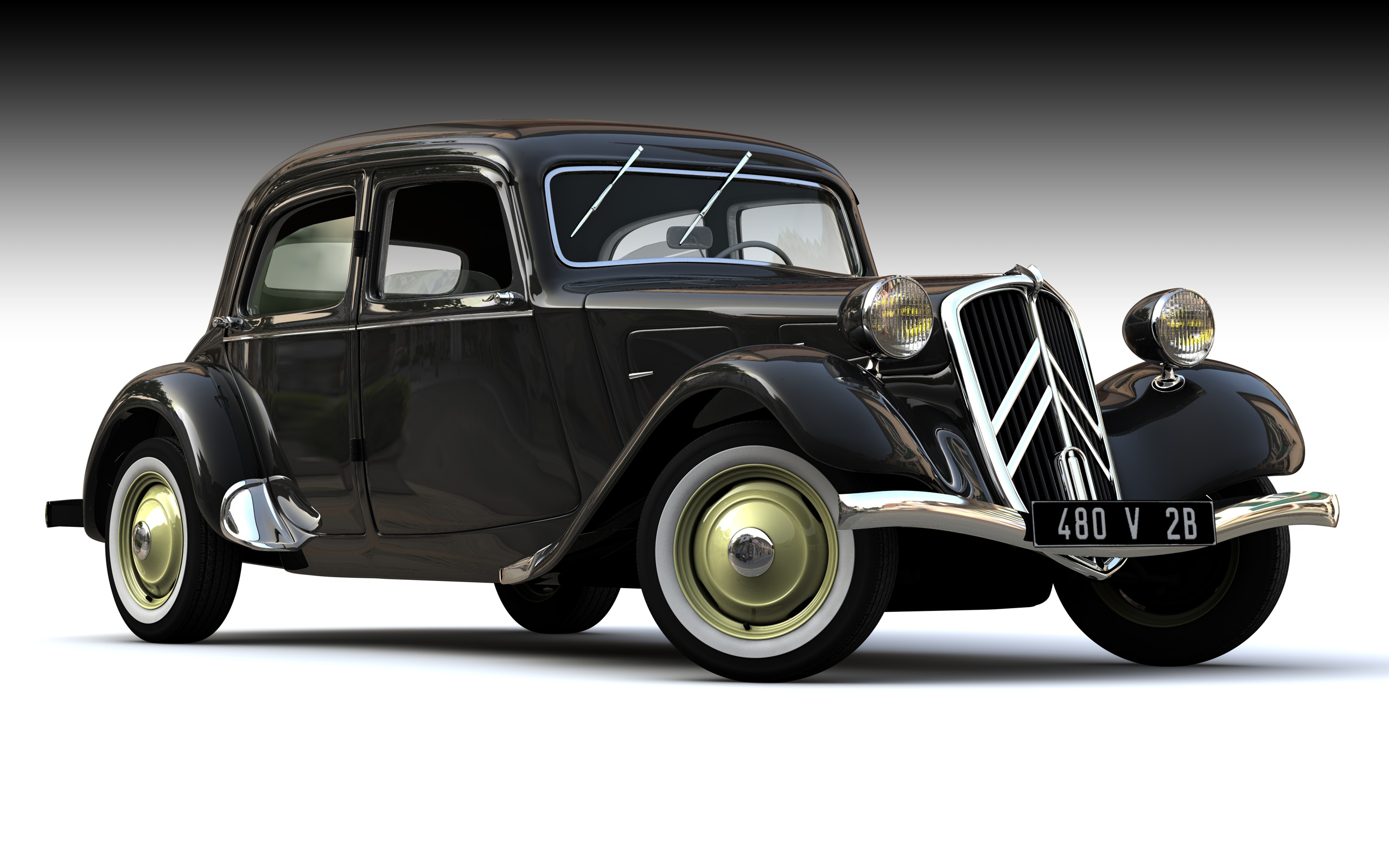 citroen traction avant 3d model