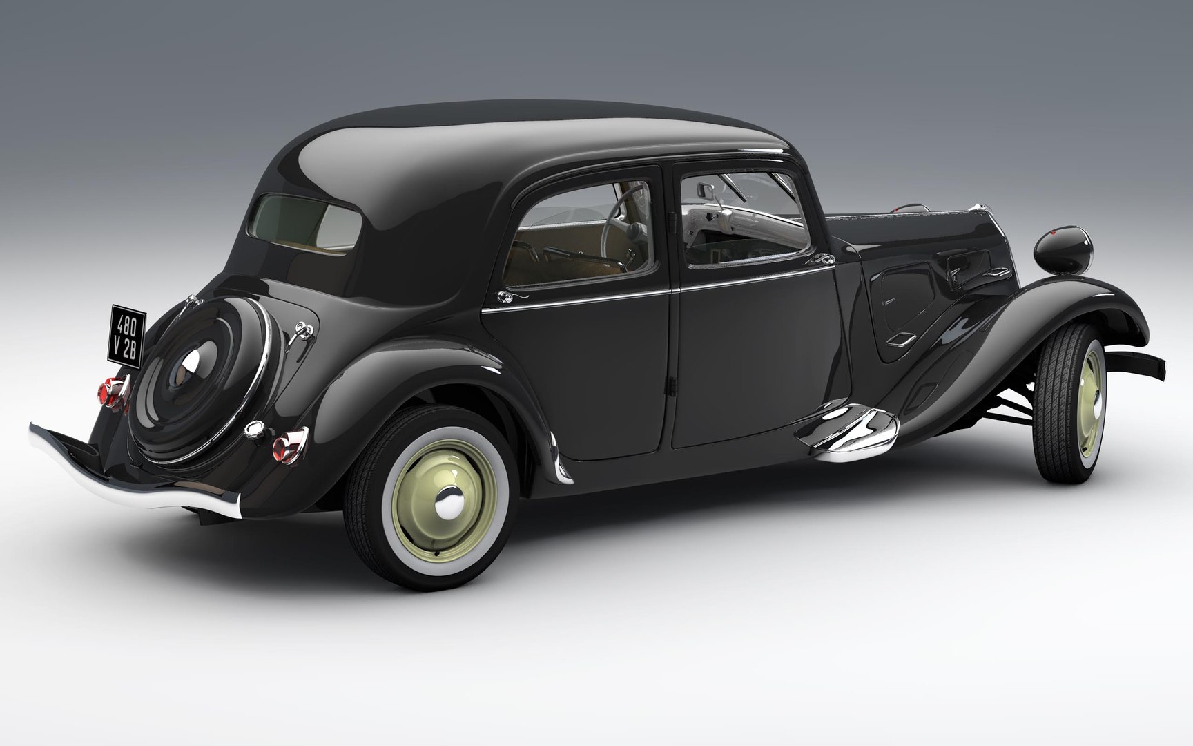 Citroen Traction Avant 3d Model
