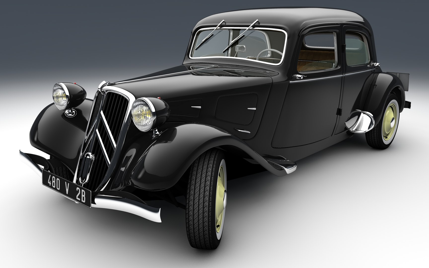 Citroen Traction Avant 3d Model