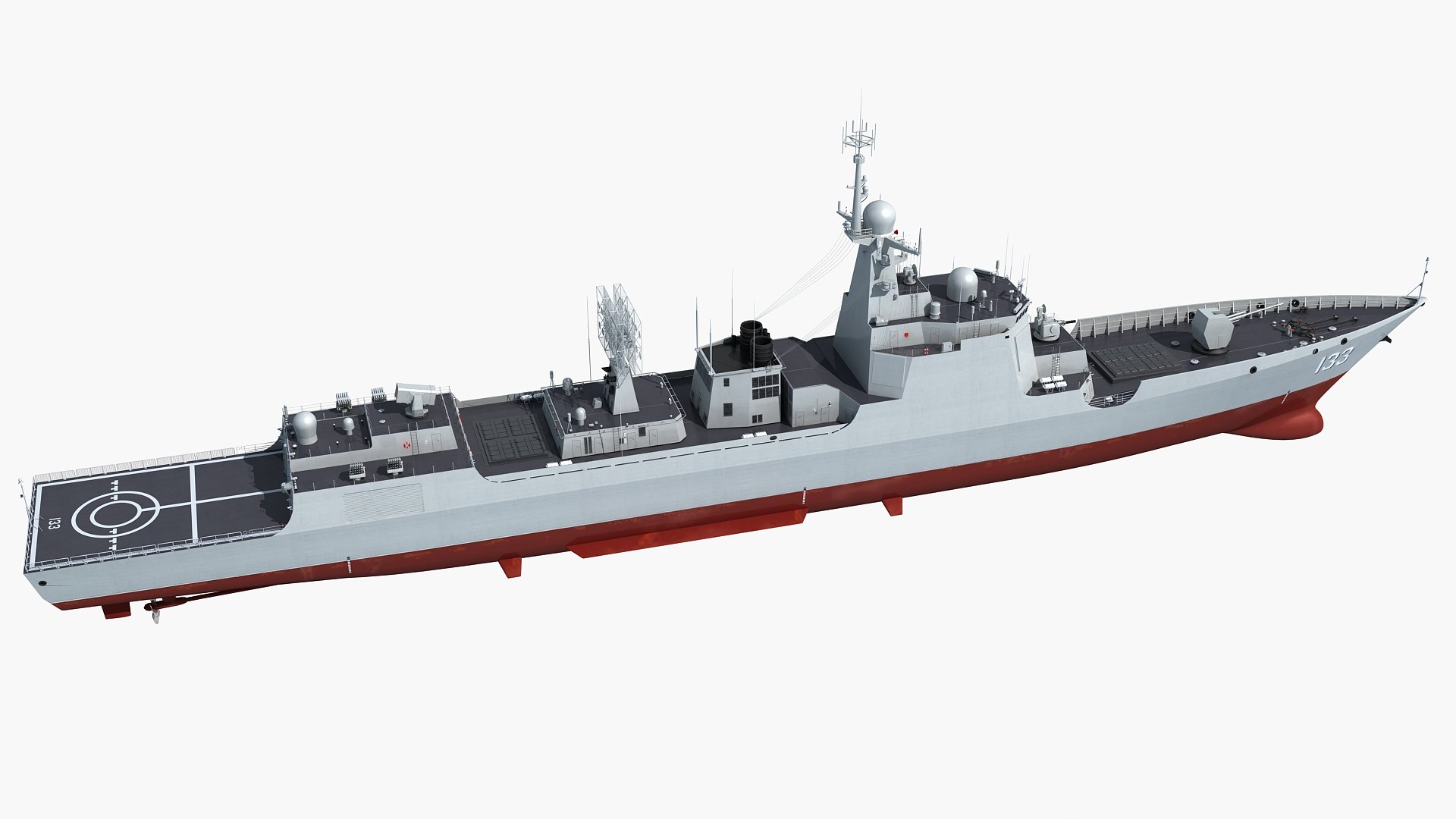 Chinese Navy 052DL Class Destroyer 3D - TurboSquid 1940348