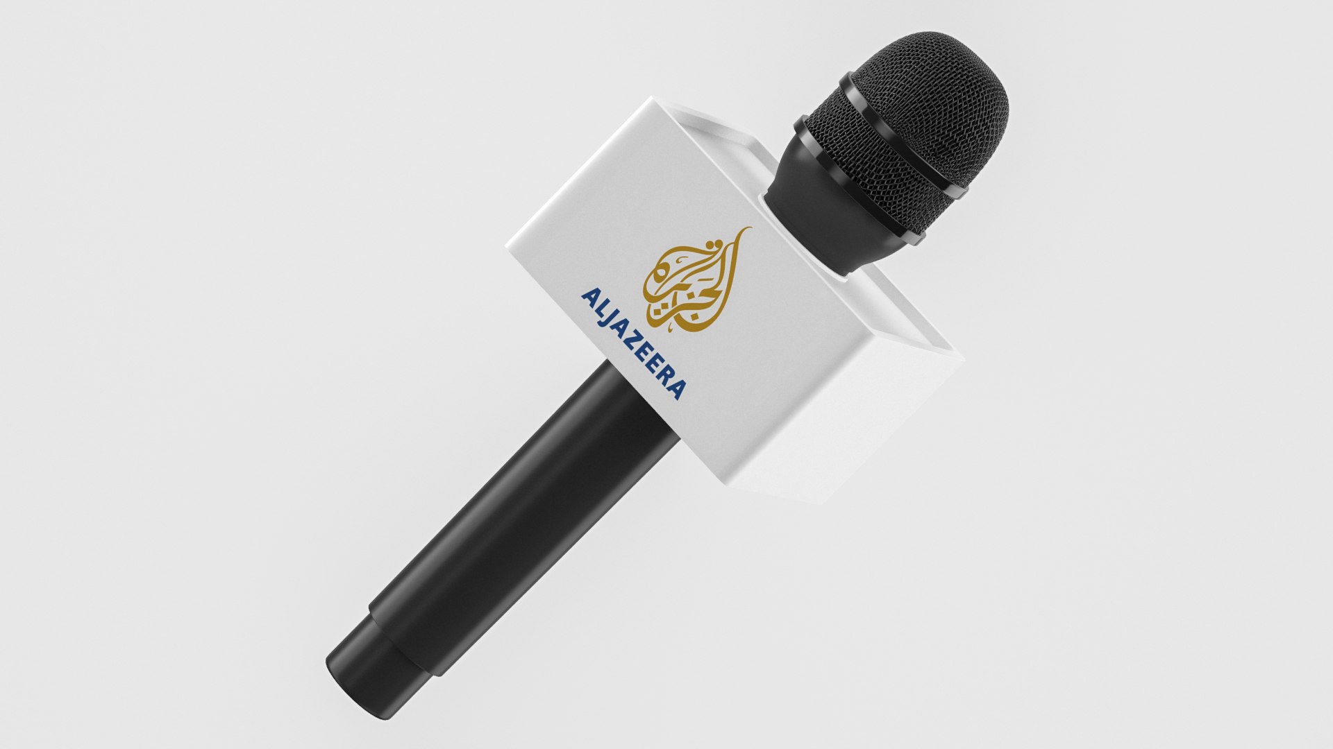 Aljazeera Reporter Microphone 3D - TurboSquid 1991195