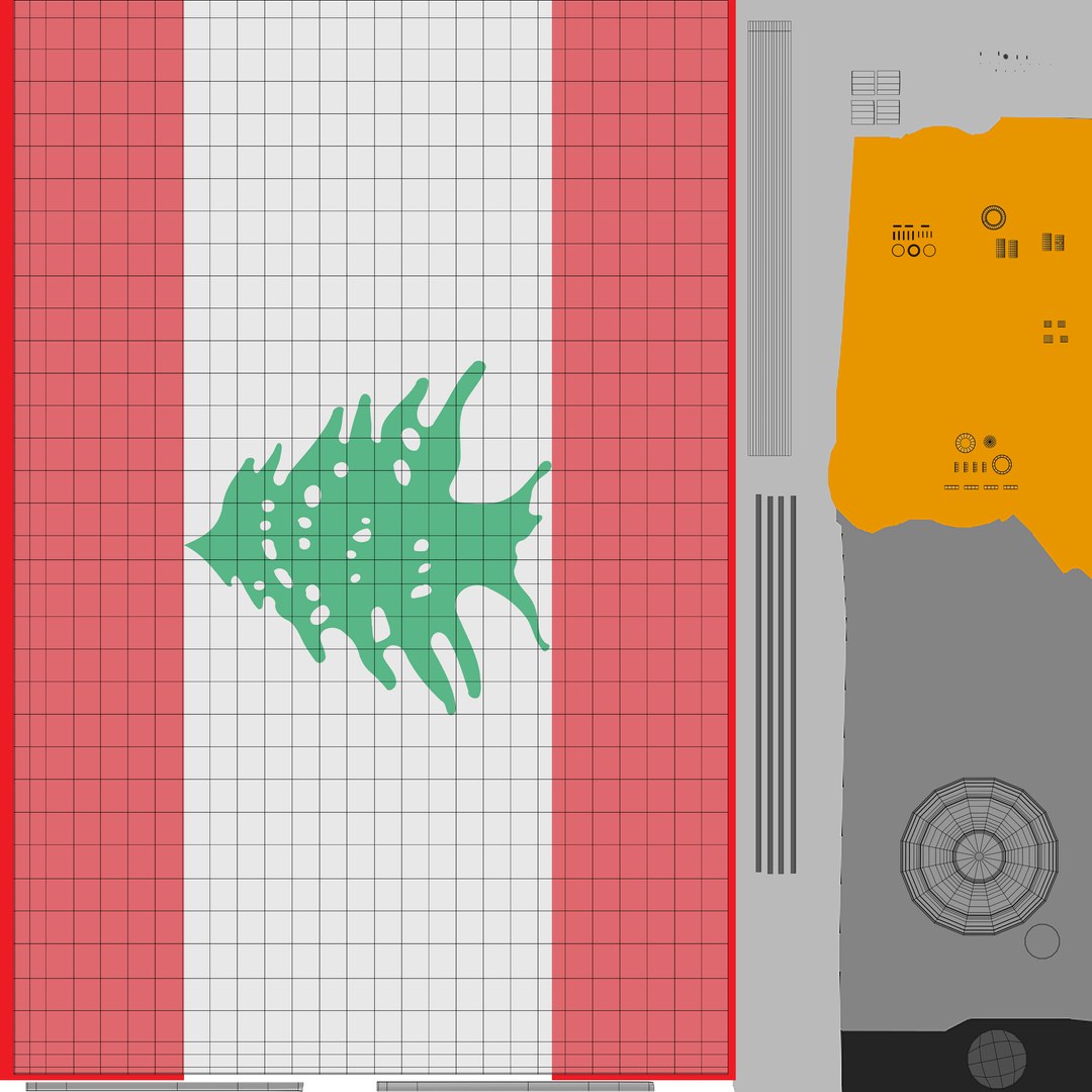Table Flag Lebanon 3D - TurboSquid 2138523