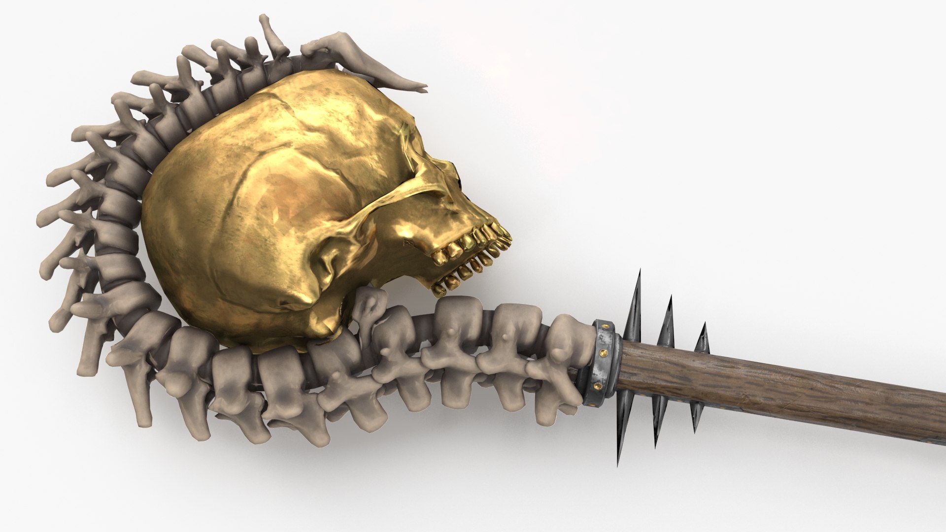 Staff Skull V1 Model - TurboSquid 1602292