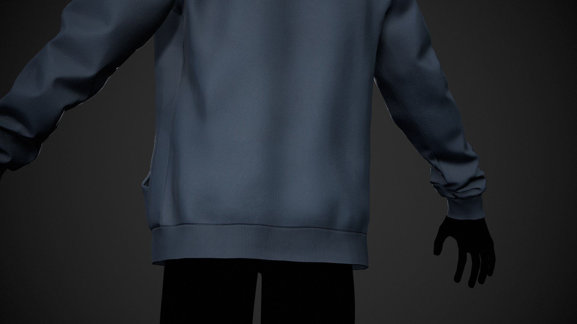 Blue Open Hoodie Style 1 3D Model - TurboSquid 2298451