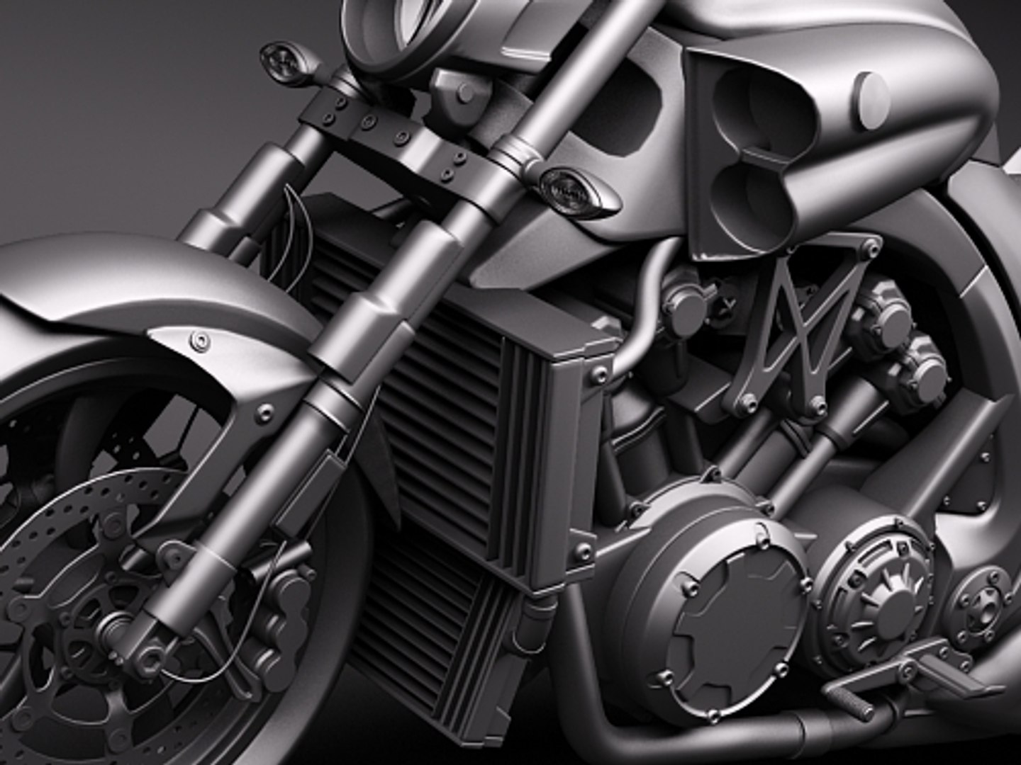 Yamaha Star V V-max 3d 3ds