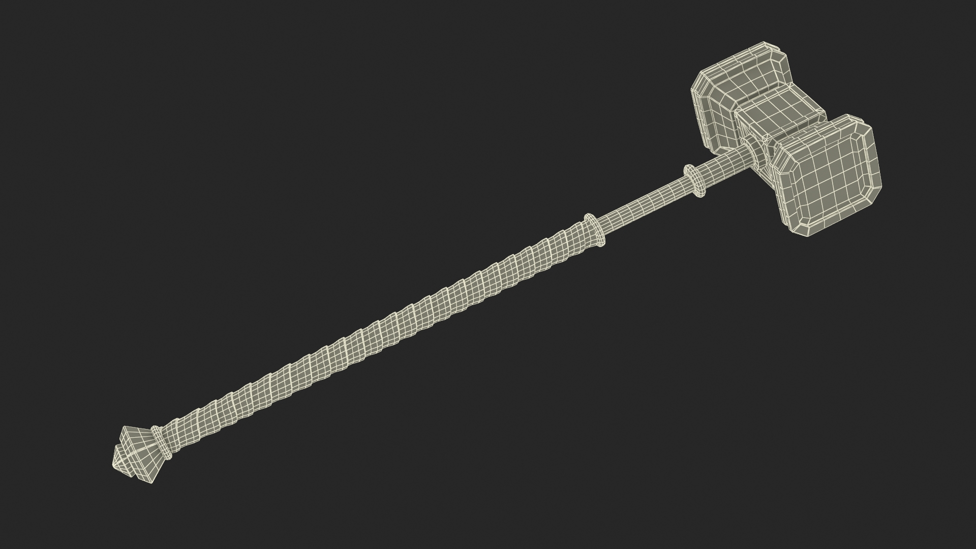 Two Handed Battle Hammer 3D Model - TurboSquid 2396476