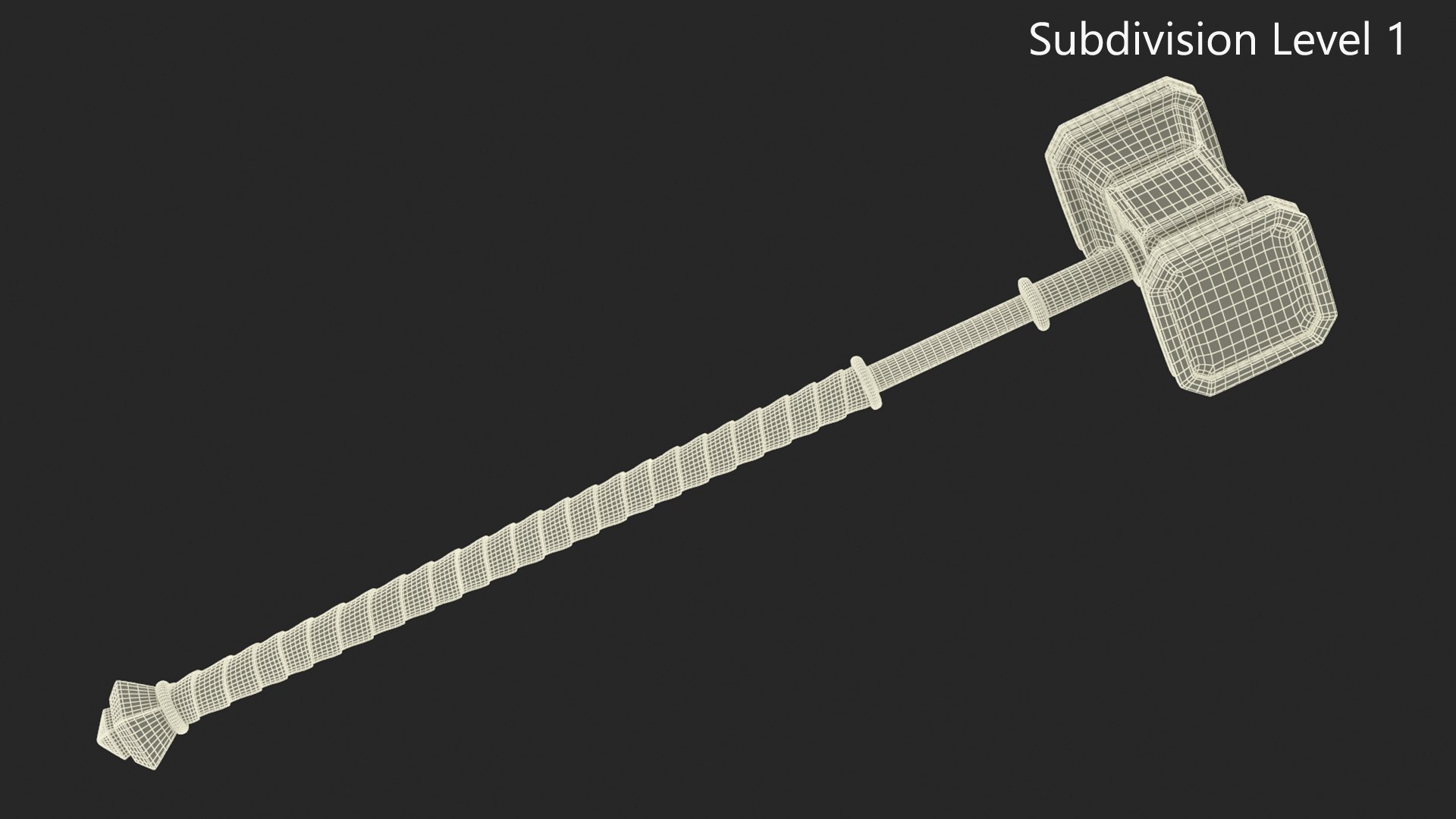 Two Handed Battle Hammer 3D Model - TurboSquid 2396476