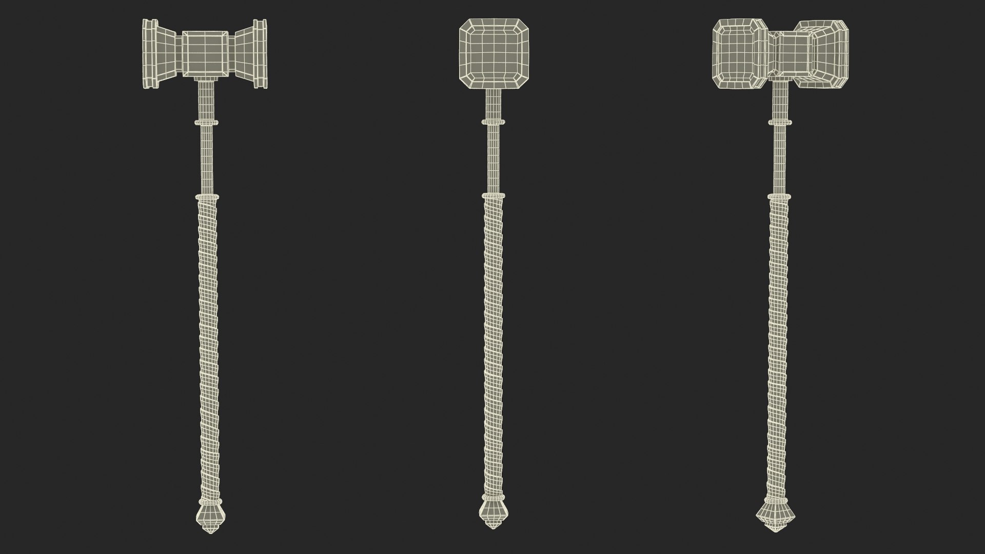 Two Handed Battle Hammer 3D Model - TurboSquid 2396476