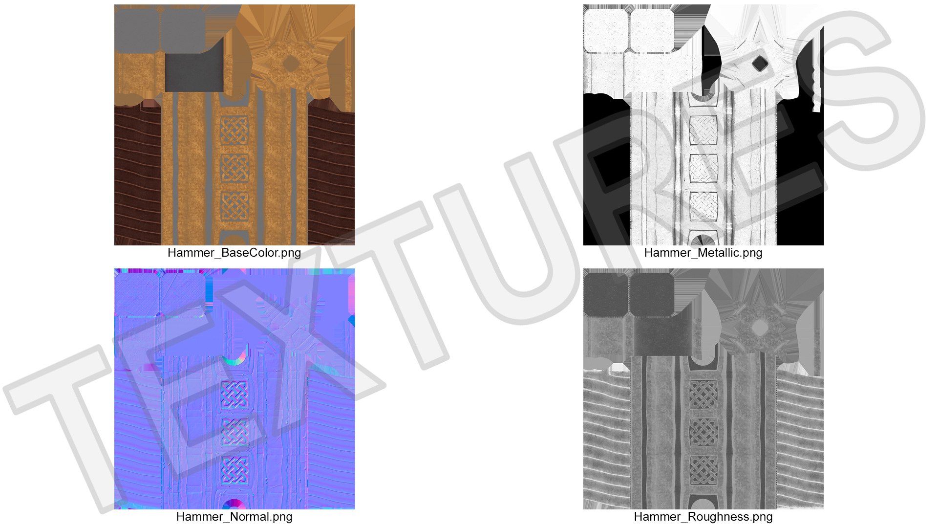 Two Handed Battle Hammer 3D Model - TurboSquid 2396476