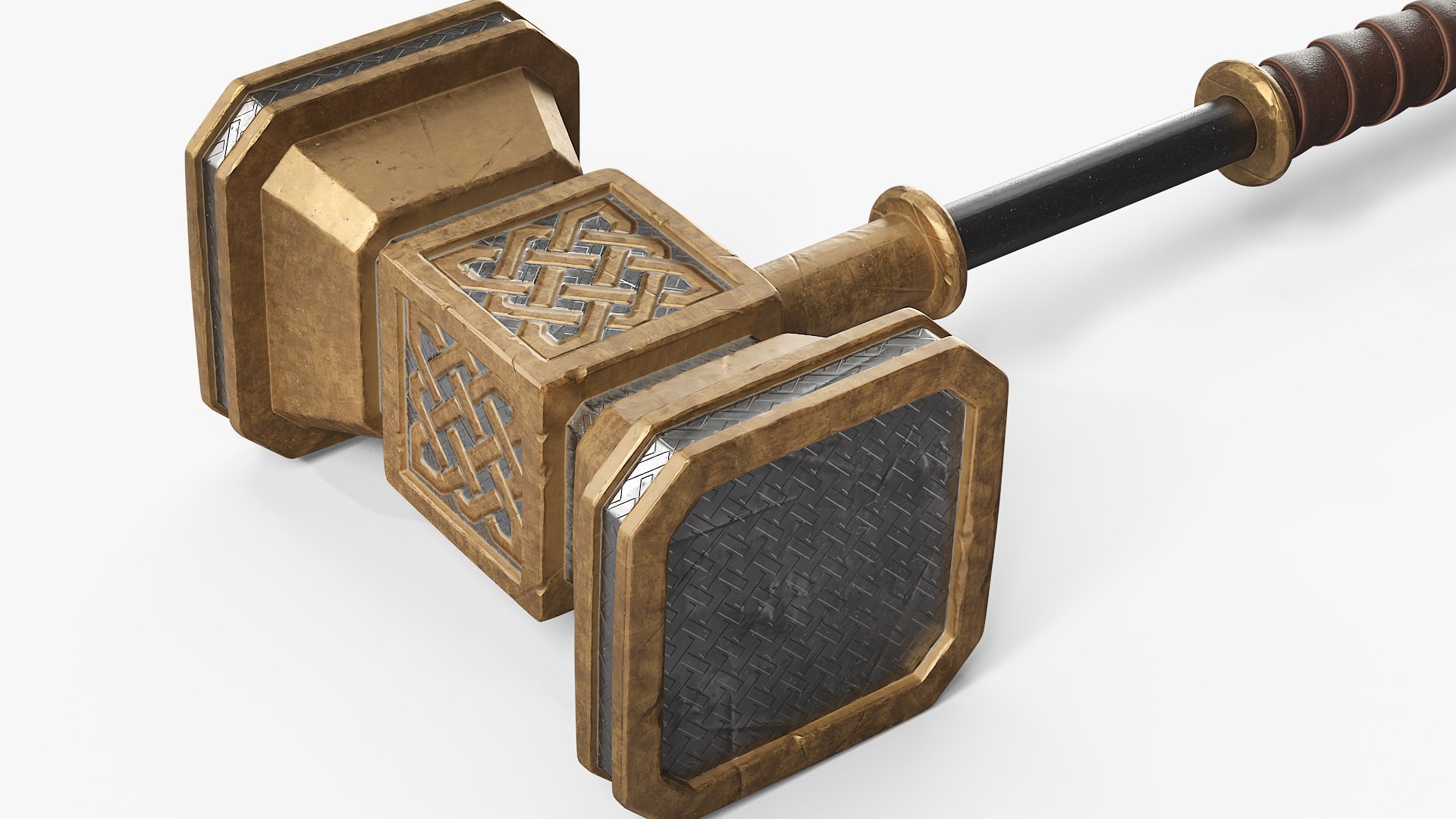 Two Handed Battle Hammer 3D Model - TurboSquid 2396476