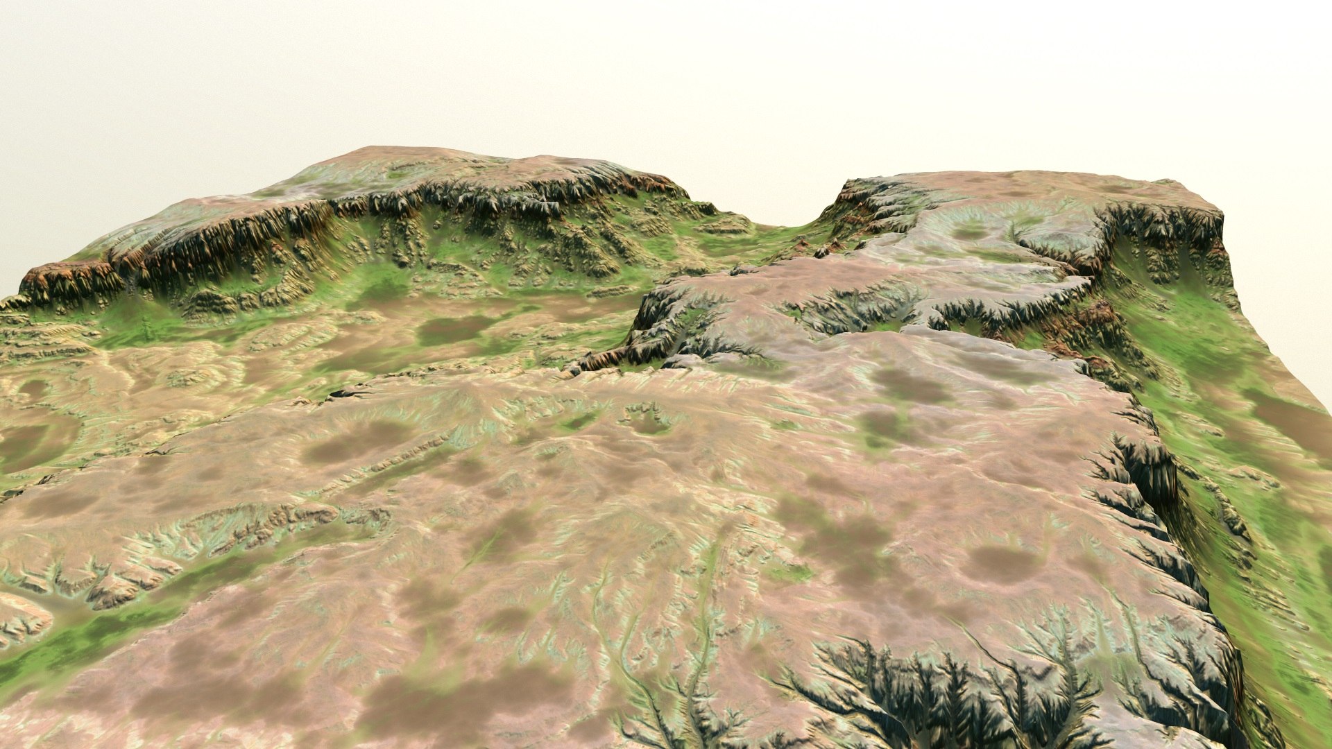 3d Model Hills Cliffs Terrain
