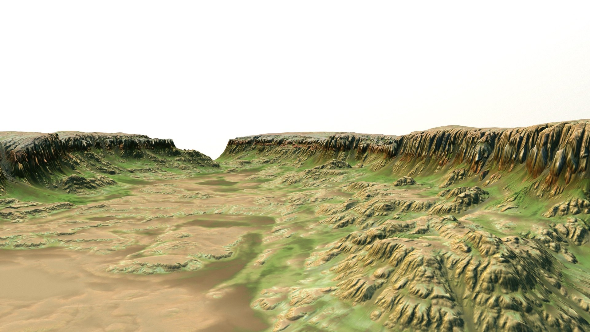 3d Model Hills Cliffs Terrain