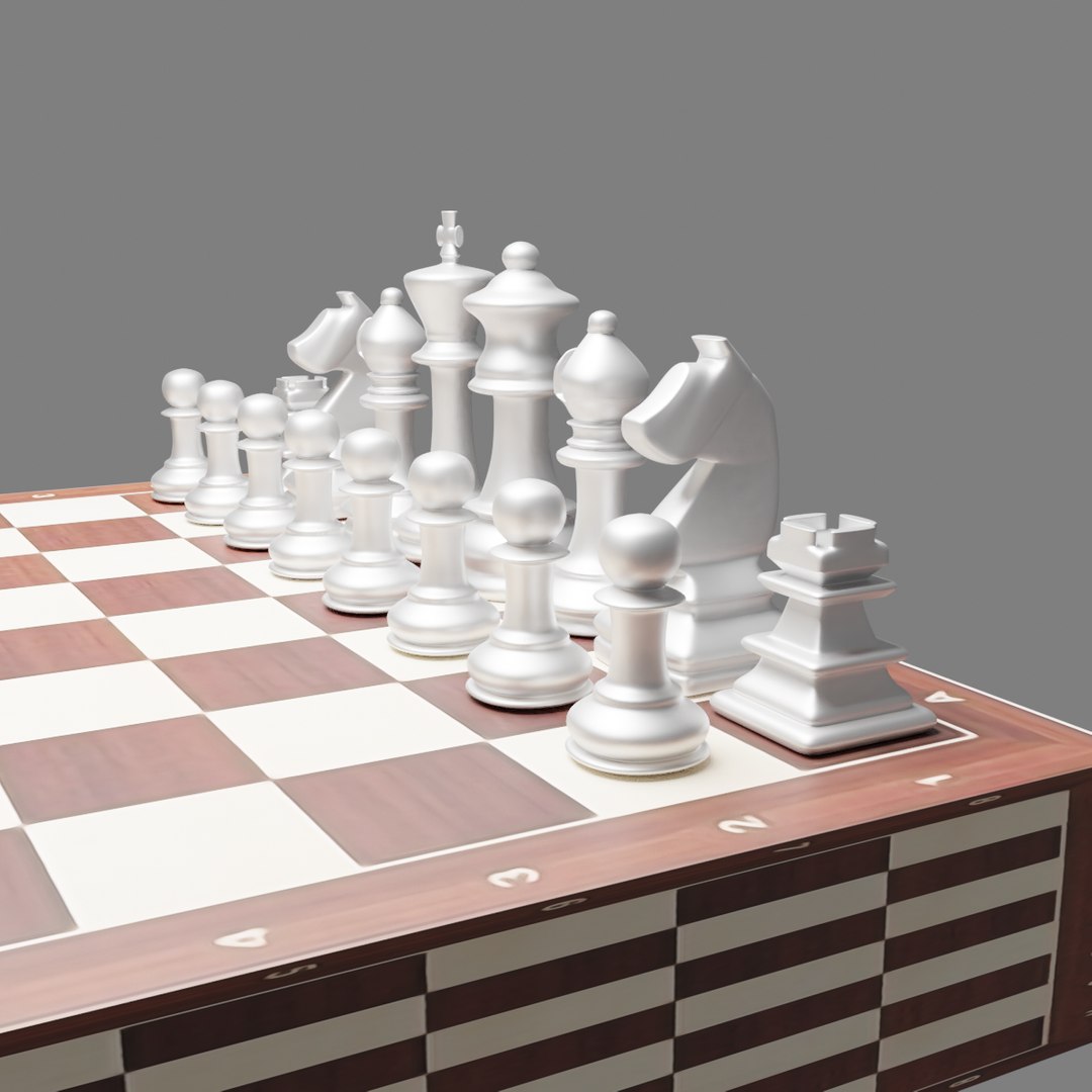 3D chess set model - TurboSquid 1610278