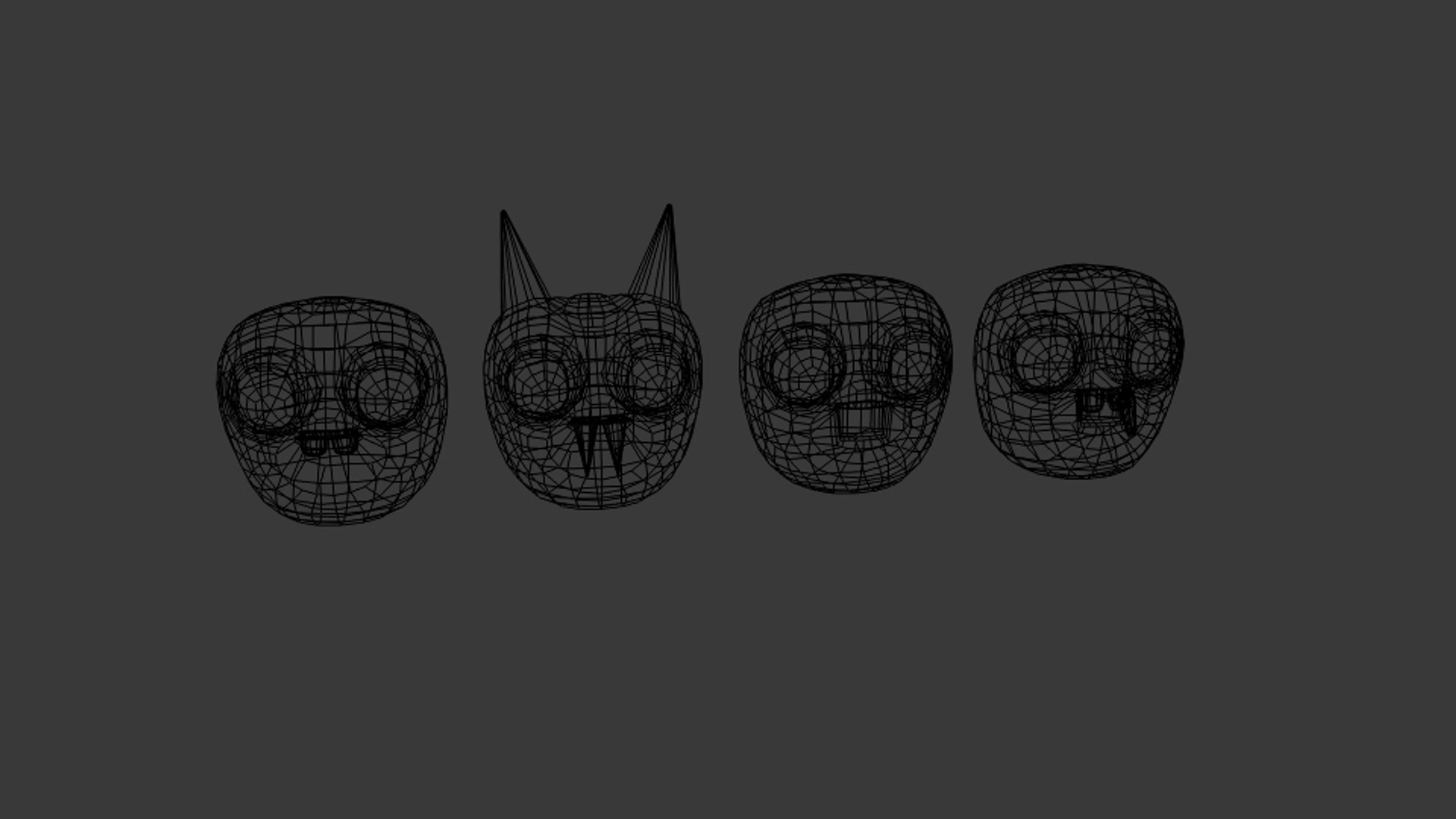 3D Blob Character Face - TurboSquid 1288456