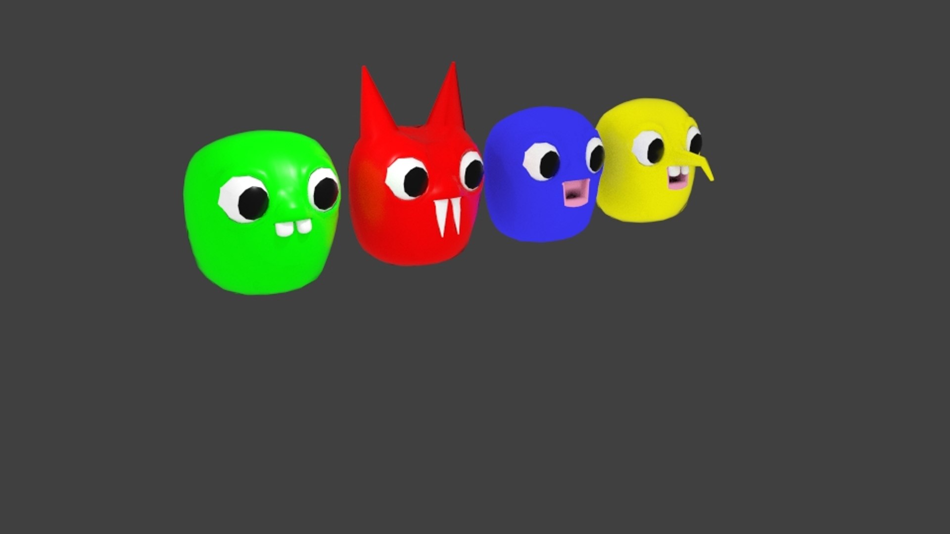 3D Blob Character Face - TurboSquid 1288456