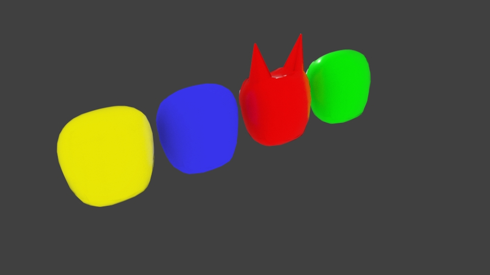3D blob character face - TurboSquid 1288456