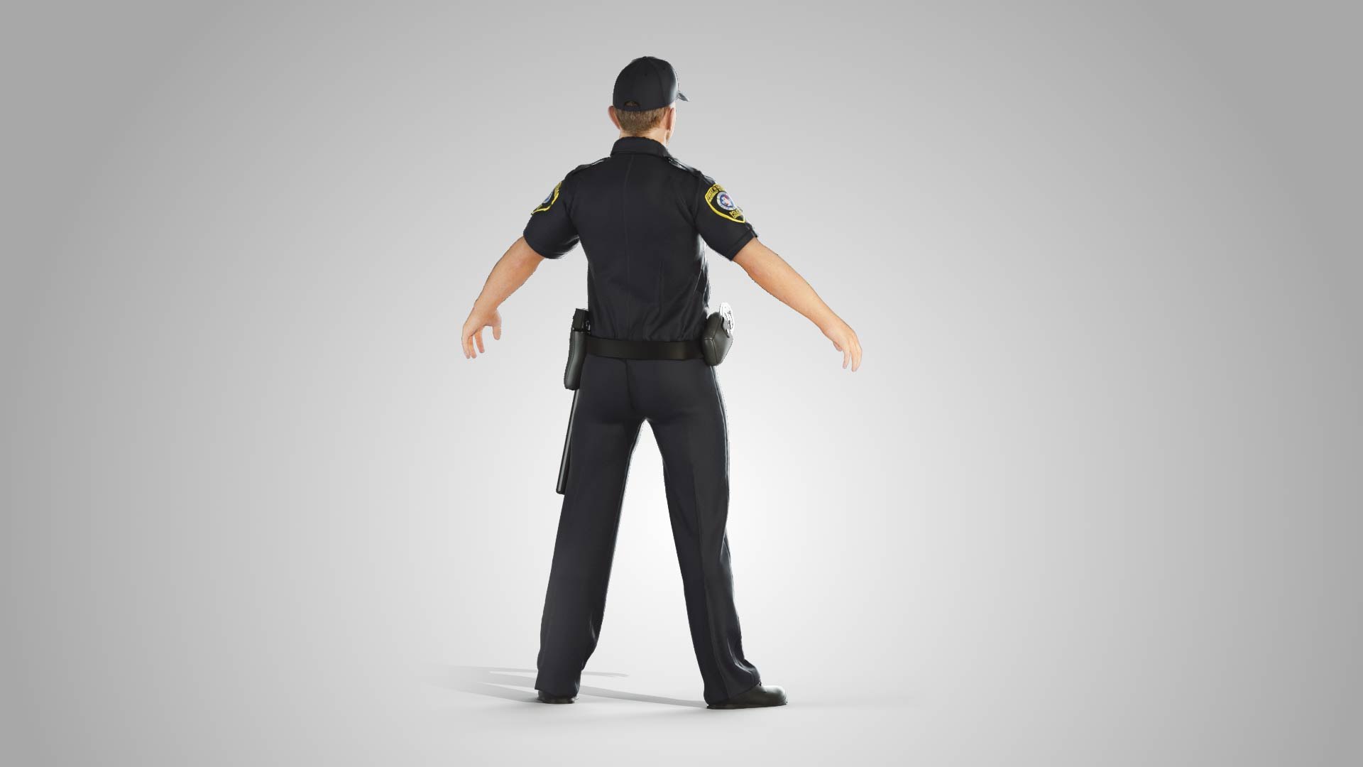 3d Security Officer Model