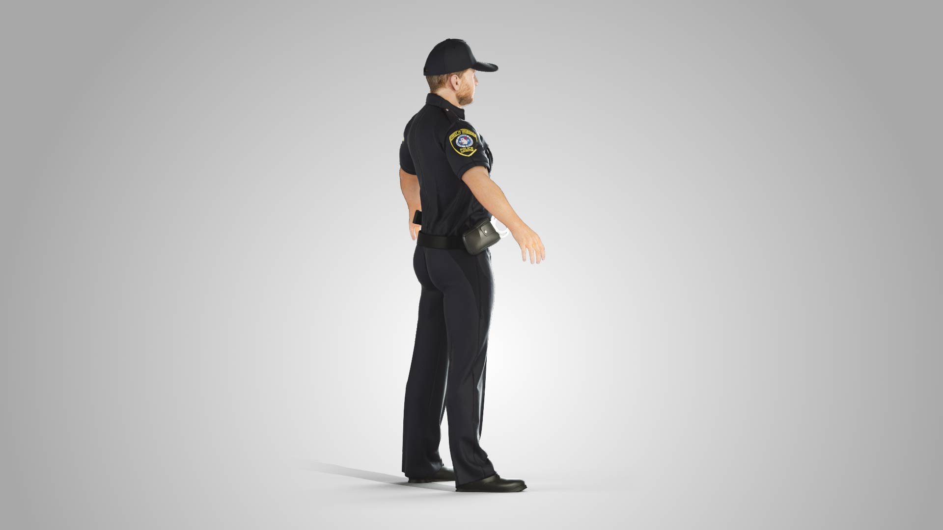 3d Security Officer Model