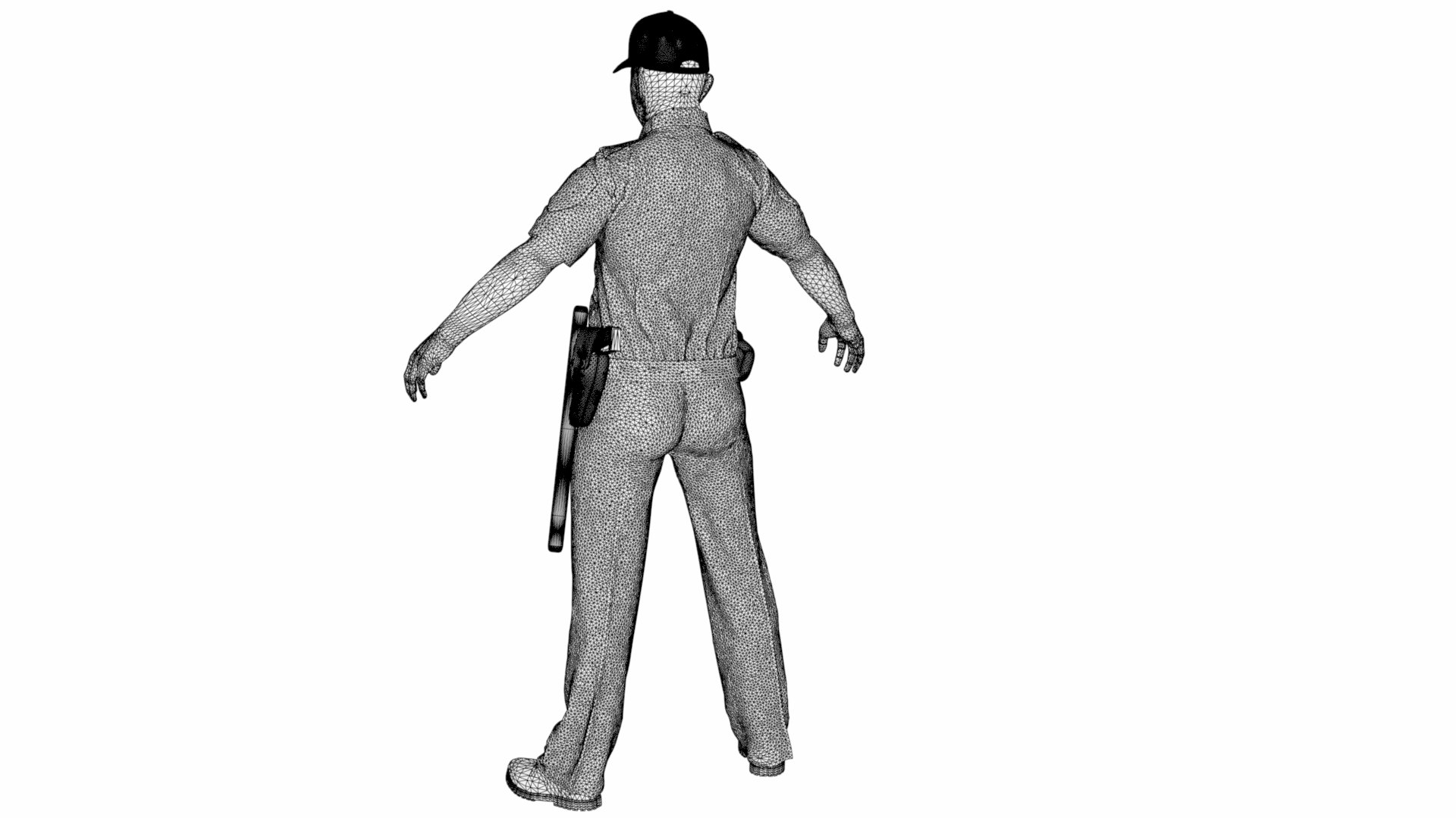 3d Security Officer Model