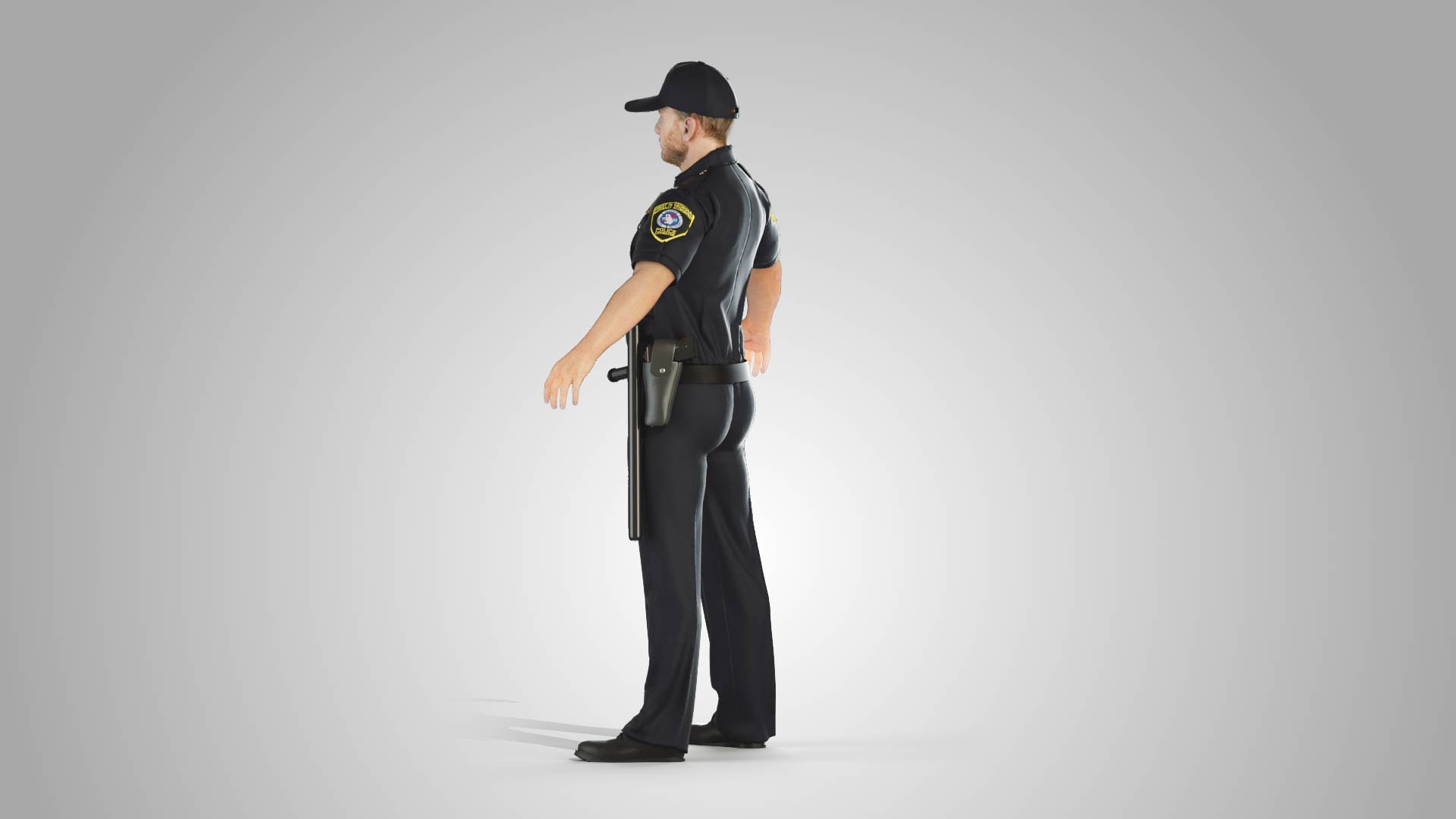 3d Security Officer Model