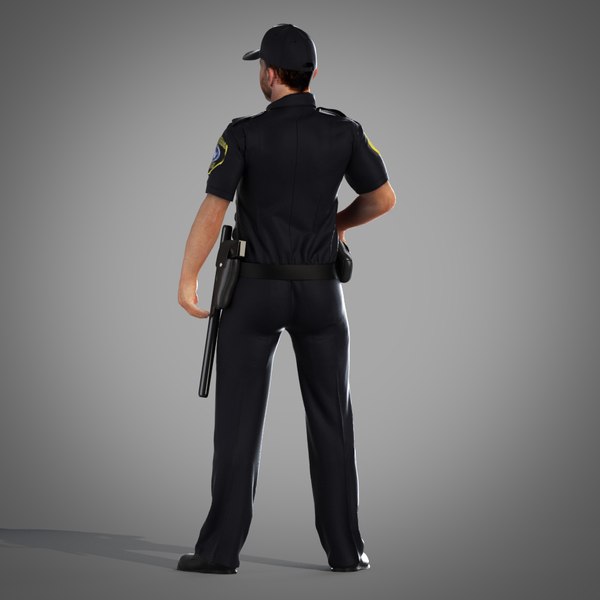 3d security officer model